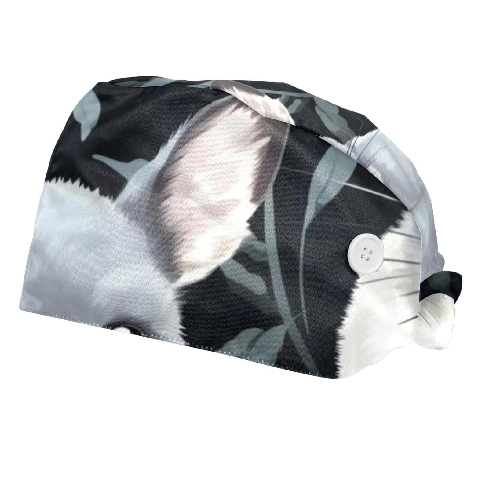 Chinchilla Working Cap with Button, Cotton Working Hat Sweatband for ...