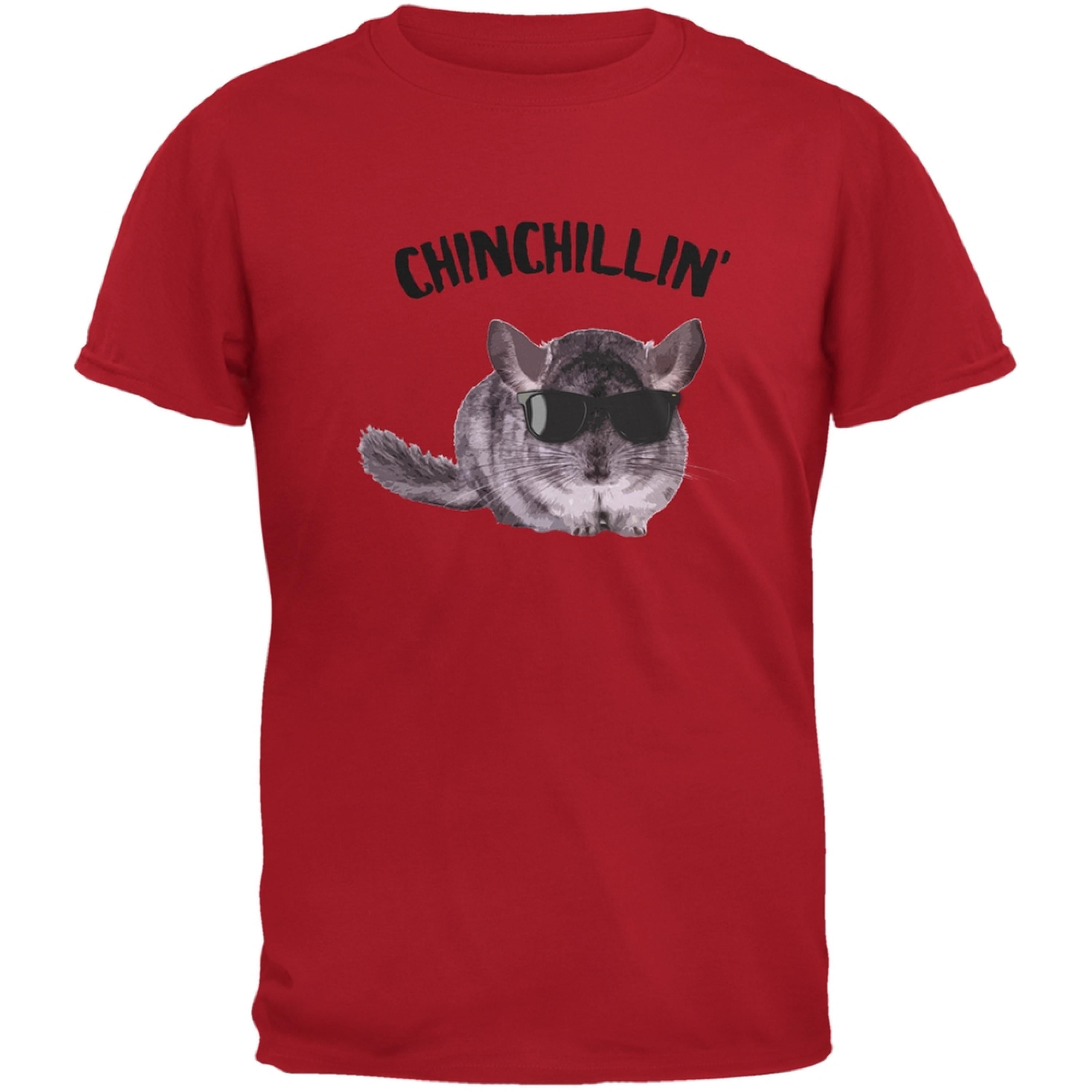 Chinchillin Chinchilla Red Adult T-Shirt - Small - Walmart.com