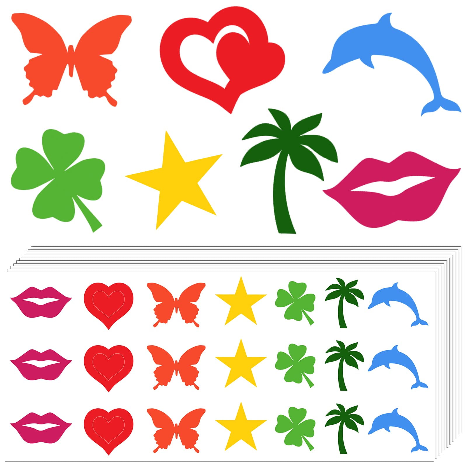 Chinco Store 210 Pieces BCF26 Tanning Sunbathing Stickers Perforated ...