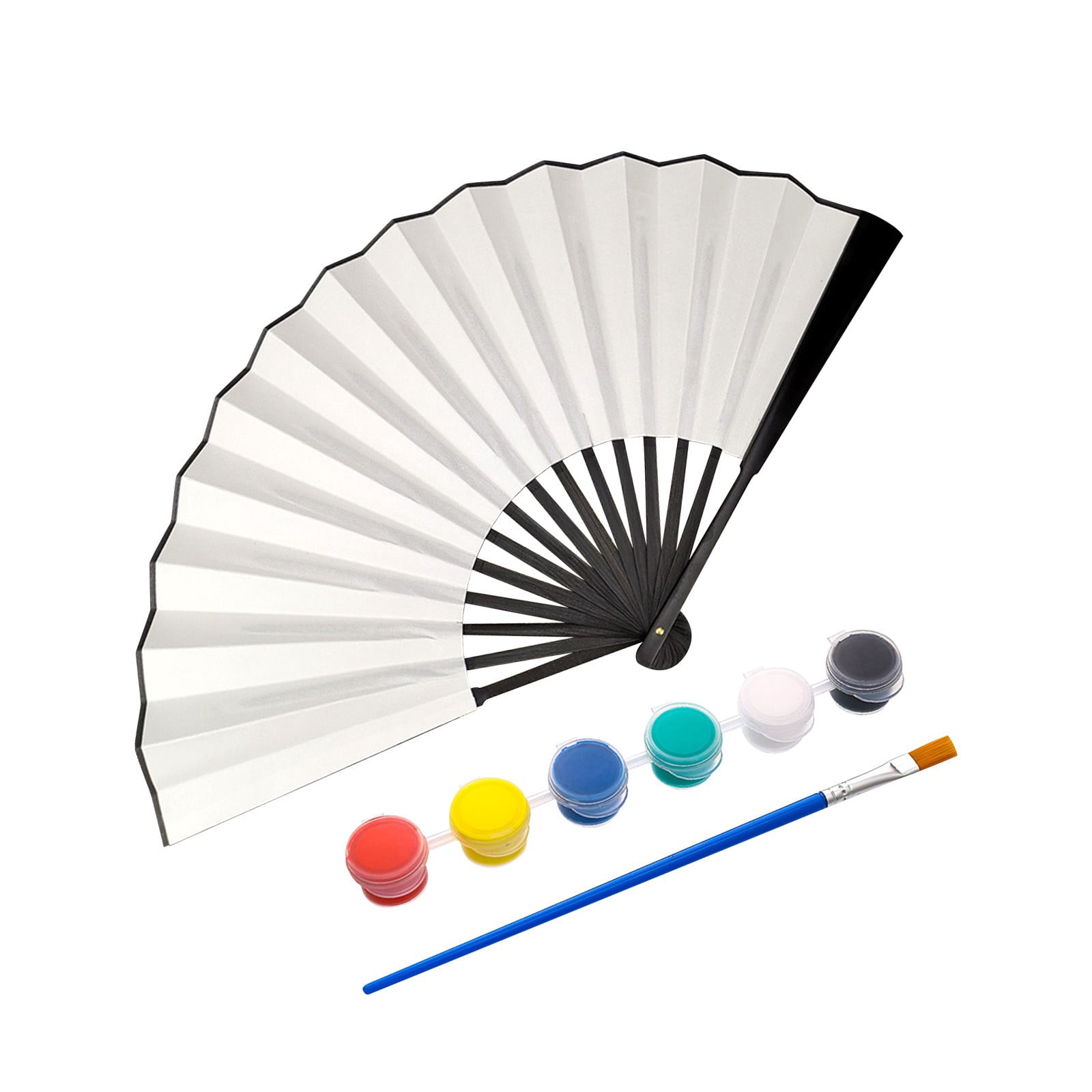 Chinese Ancient Style Handmade Silk Folding Fan Art Craft DIY Toy for ...