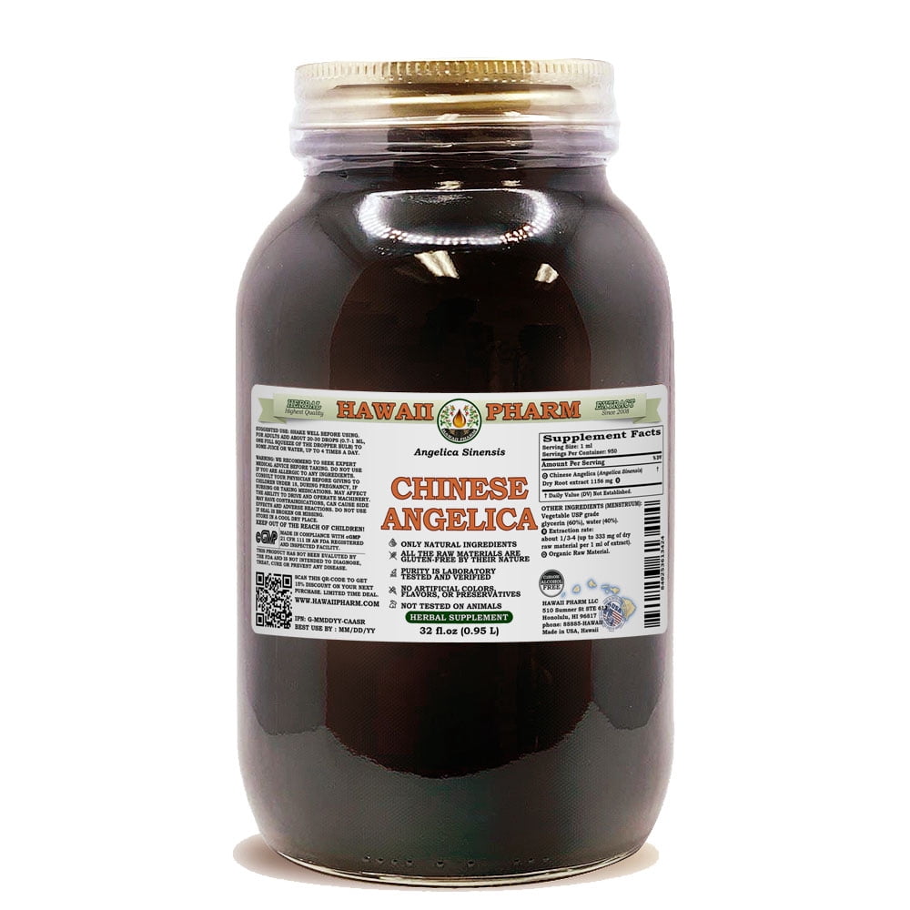 Chinese Angelica (Angelica Sinensis) Dry Root ALCOHOL-FREE Liquid ...