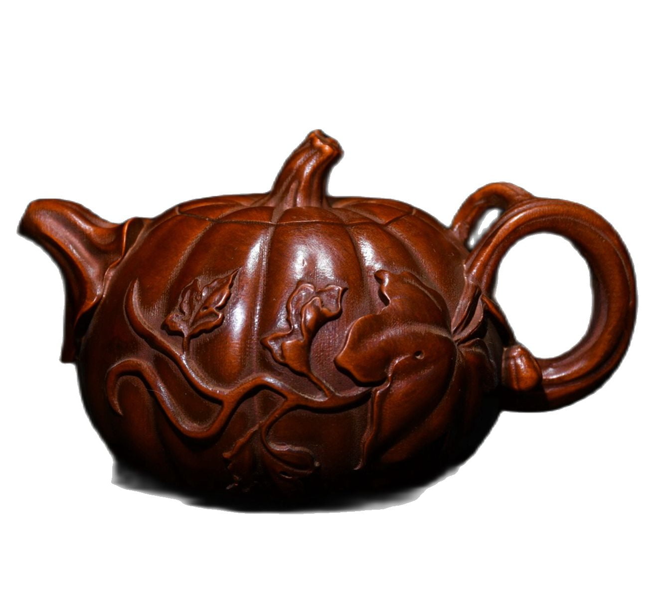 Chinese Antiques Vintage Boxwood Carved Exquisite Teapot Statue ...
