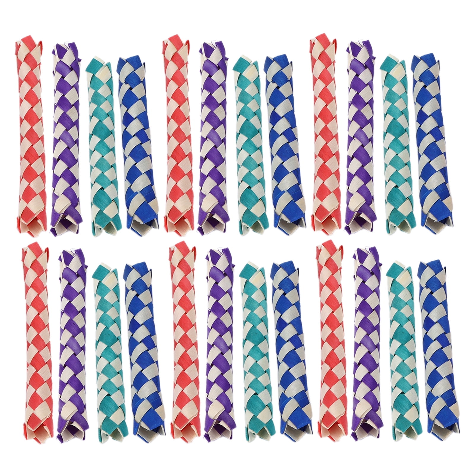 Chinese Bamboo Finger Trap,24pcs Finger Traps Birds Parrots Chew Toy ...