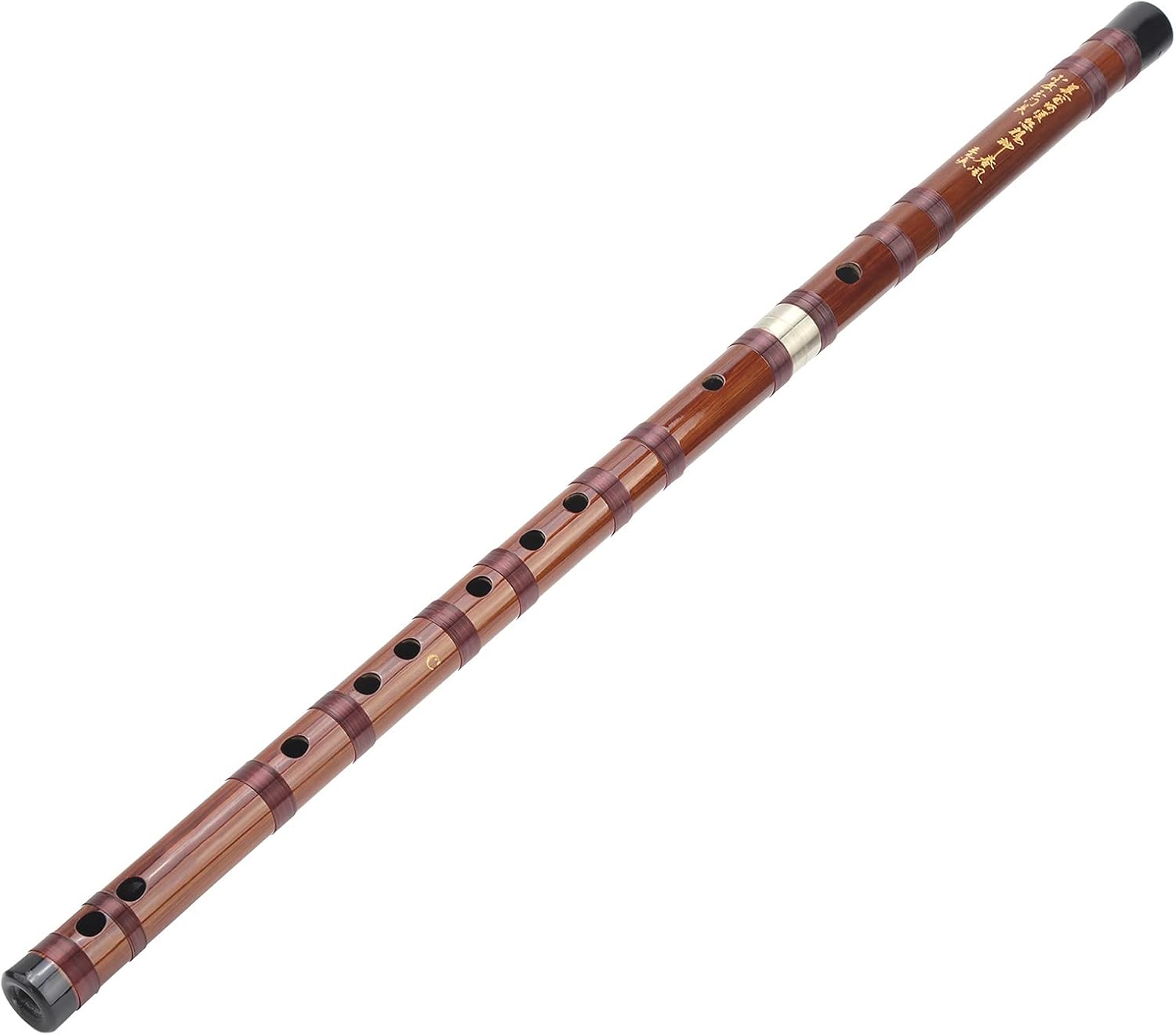 Chinese Bamboo Flute,C Key Dizi Traditional Handmade Bitter Bamboo ...