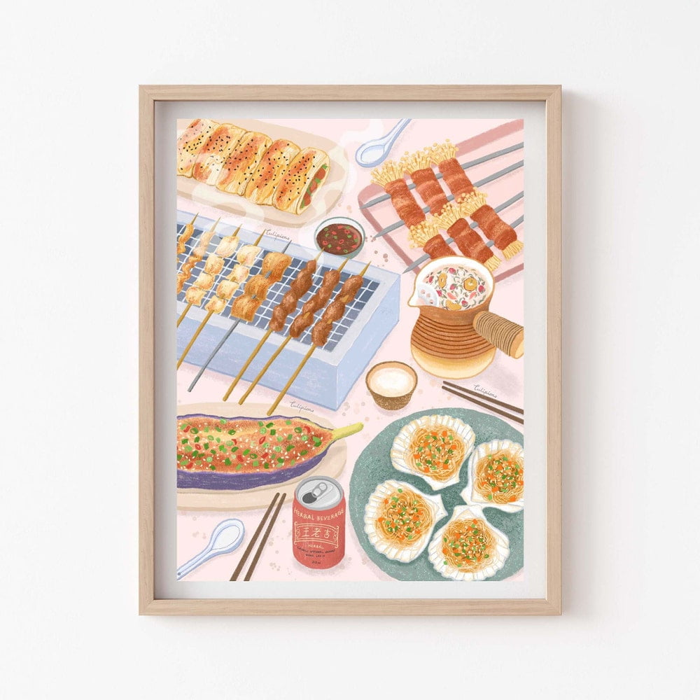 Chinese Bbq Street Food, Asian Food Art, Shaokao, Sichuan Mala Barbecue ...