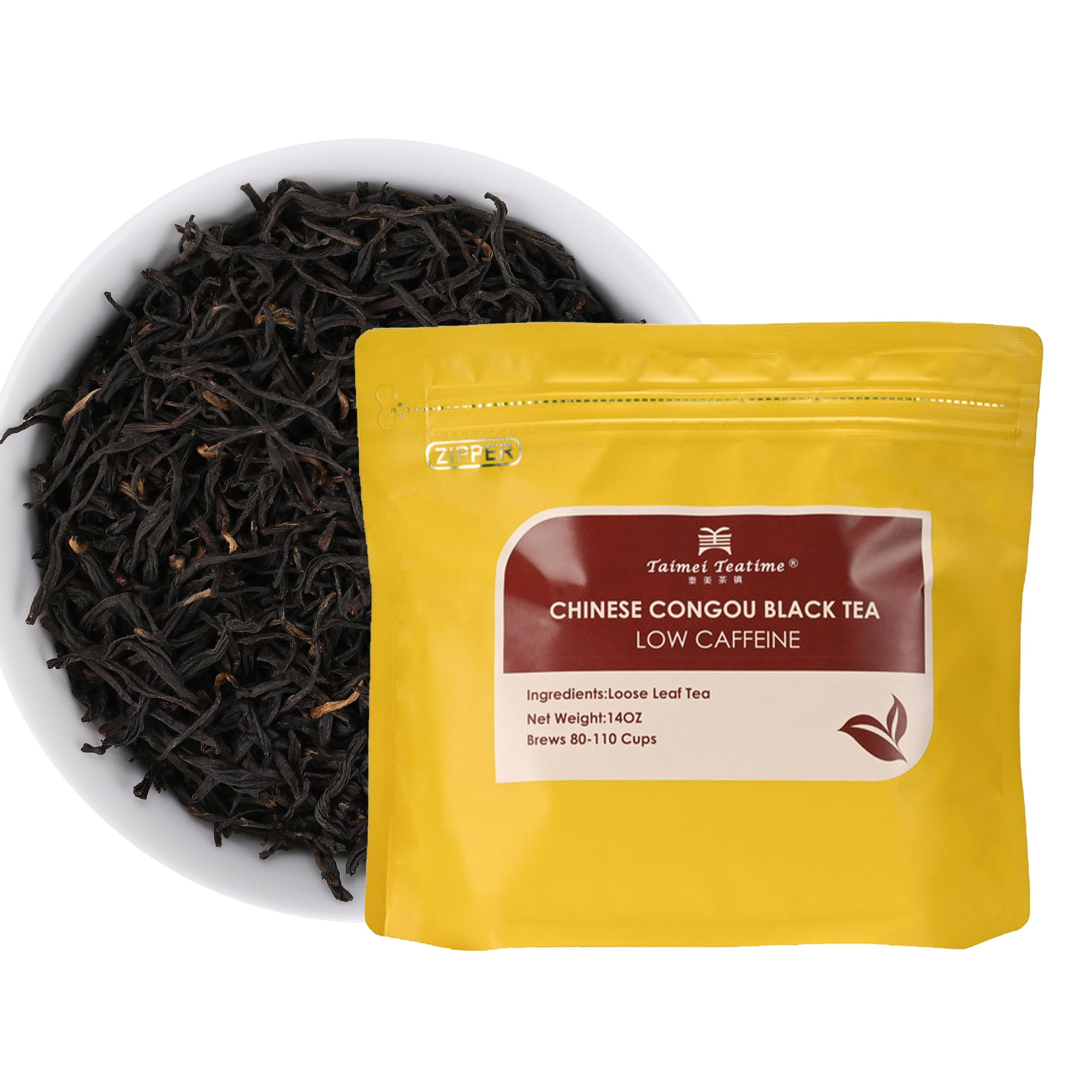 Chinese Black Tea Loose Leaf(14 Oz), Low Caffeine Pure Black Tea Leaves ...