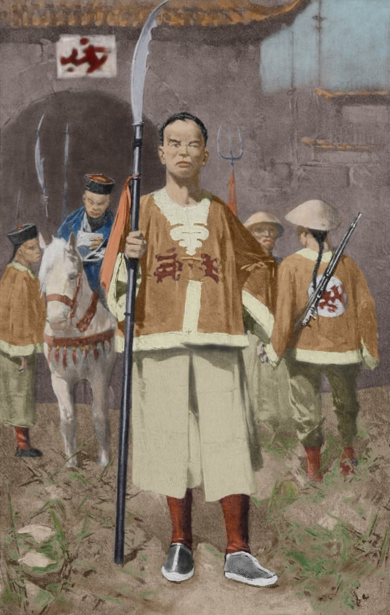 Chinese Boxer Soldiers With A Mandarin Leader History (24 x 36 ...