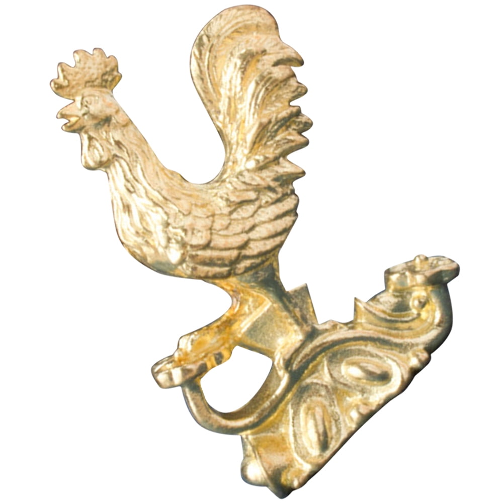 Chinese Brass Rooster Ornaments Yuanbao Chicken Living Room Table Decor ...