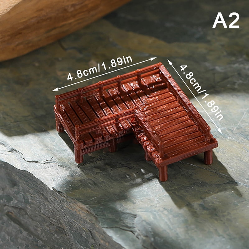 Chinese Bridge Statue Ancient Building Model Japanese Pavilion ...