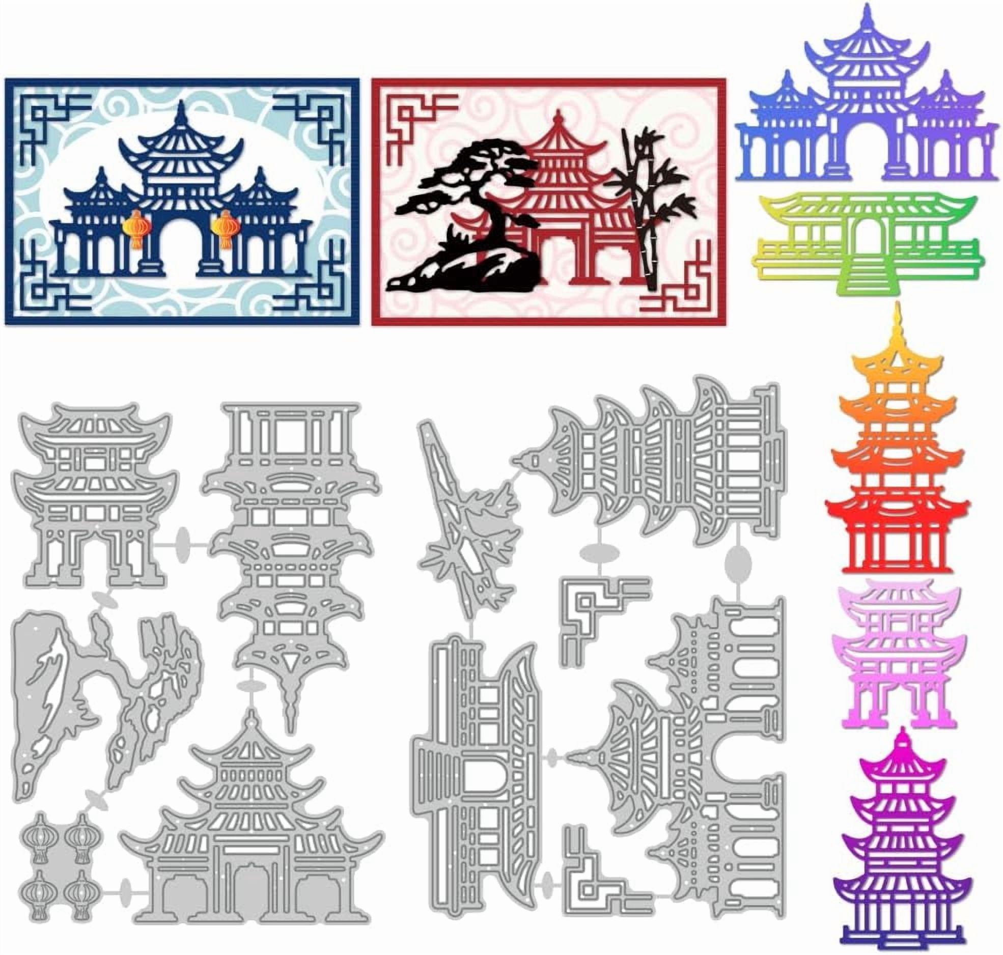 Chinese Building Cutting Dies Carbon Steel Die Cuts Stencils Tower ...