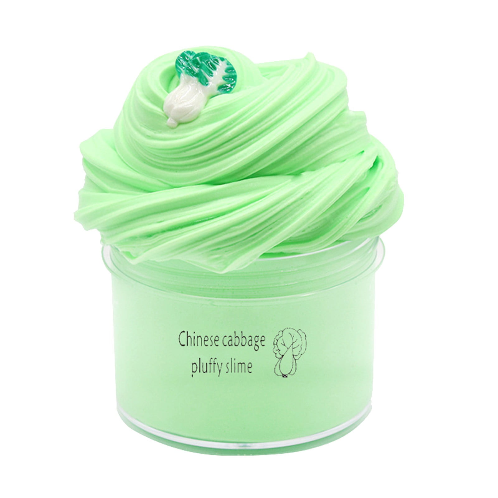 Chinese Cabbage Pluffy Slime - Ultra Soft Fluffy Slime Toy with Mini ...