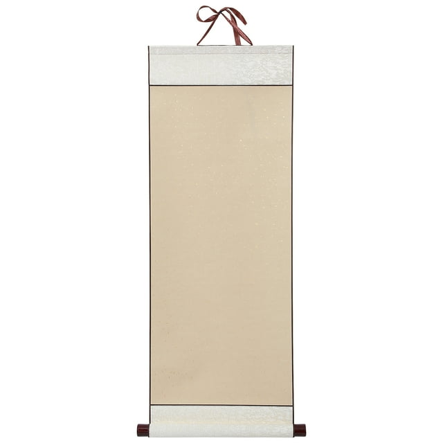 Chinese Calligraphy Blank Hanging Scroll Paper - Golden - Walmart.com