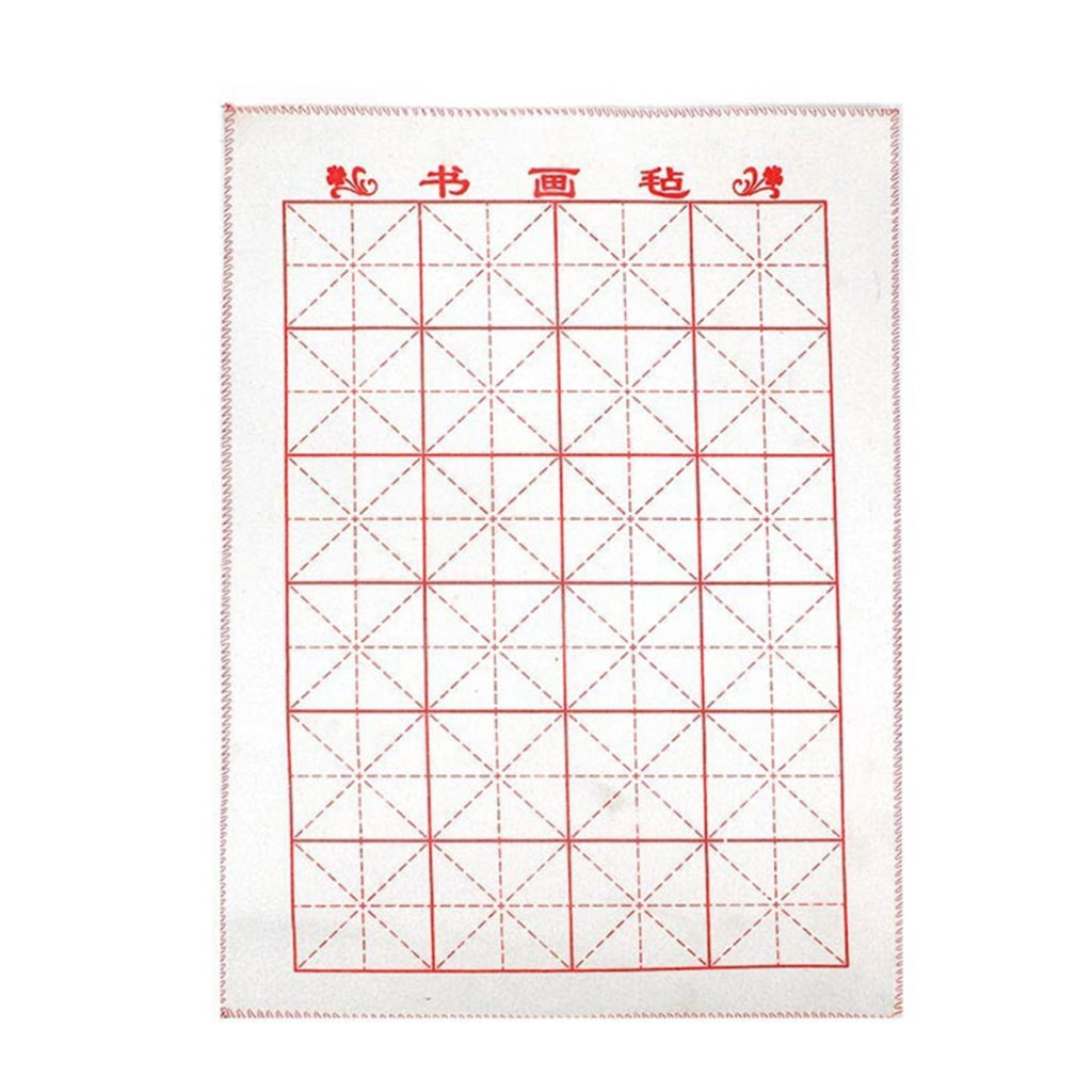 Chinese Calligraphy Drawing Felt Mat Gridded Xuan Paper Calligraphy ...
