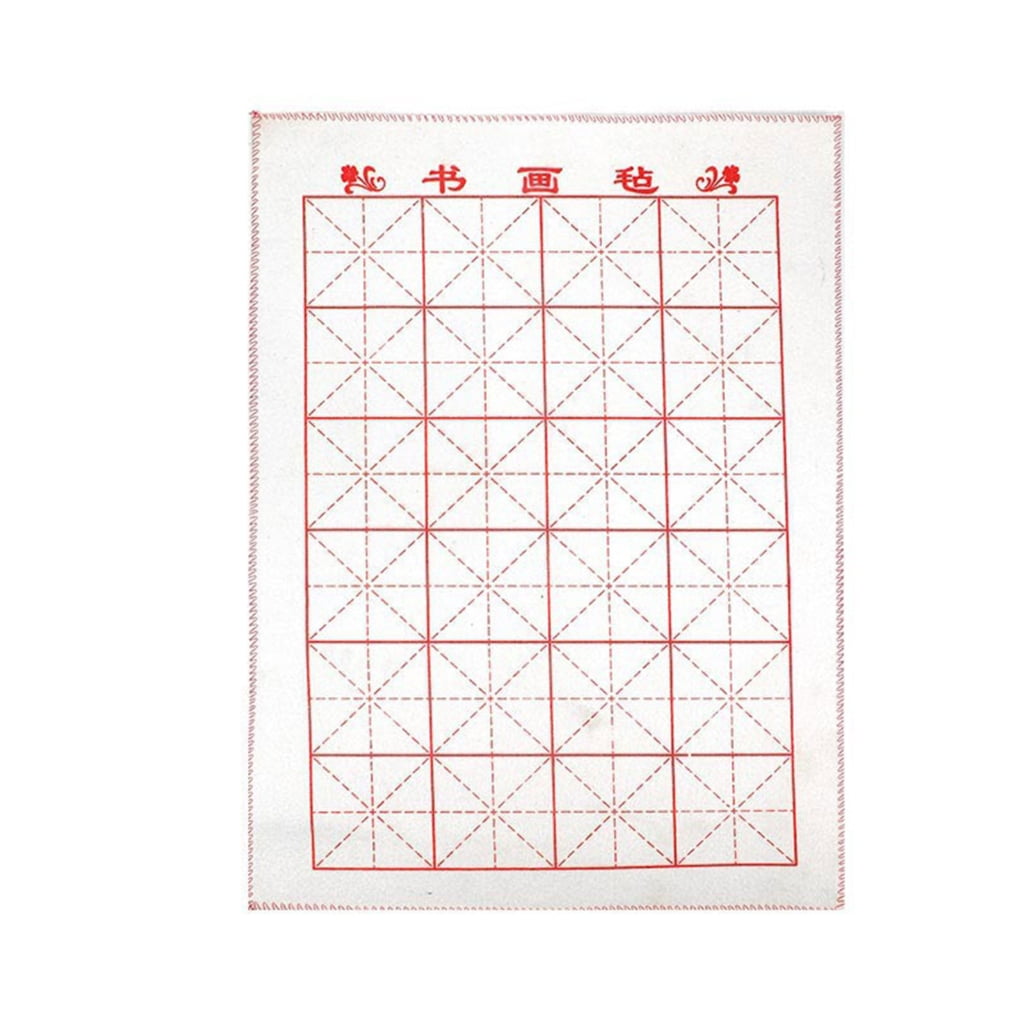 Chinese Calligraphy Drawing Felt Mat Gridded Xuan Paper Calligraphy ...