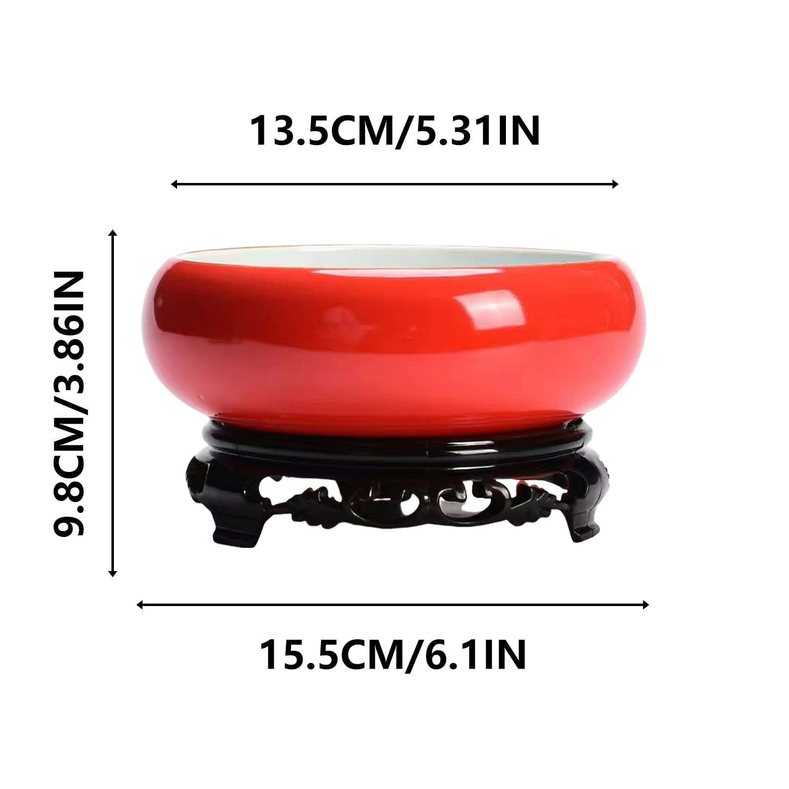 Chinese Ceramic Hydroponic Bonsai Bowl with Stand – Indoor Outdoor ...