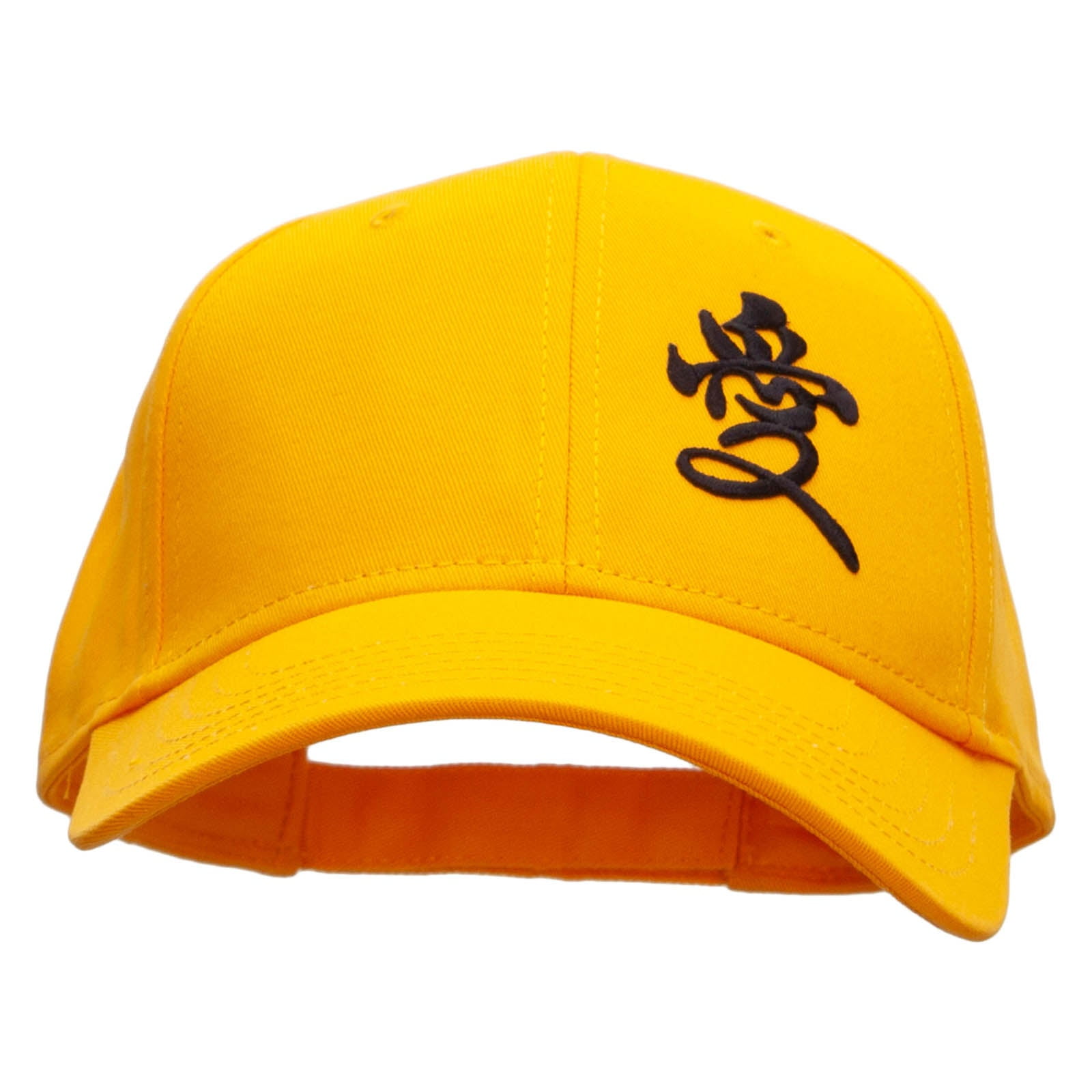 Chinese Character Love Patched Low Profile Cap - Gold OSFM - Walmart.com