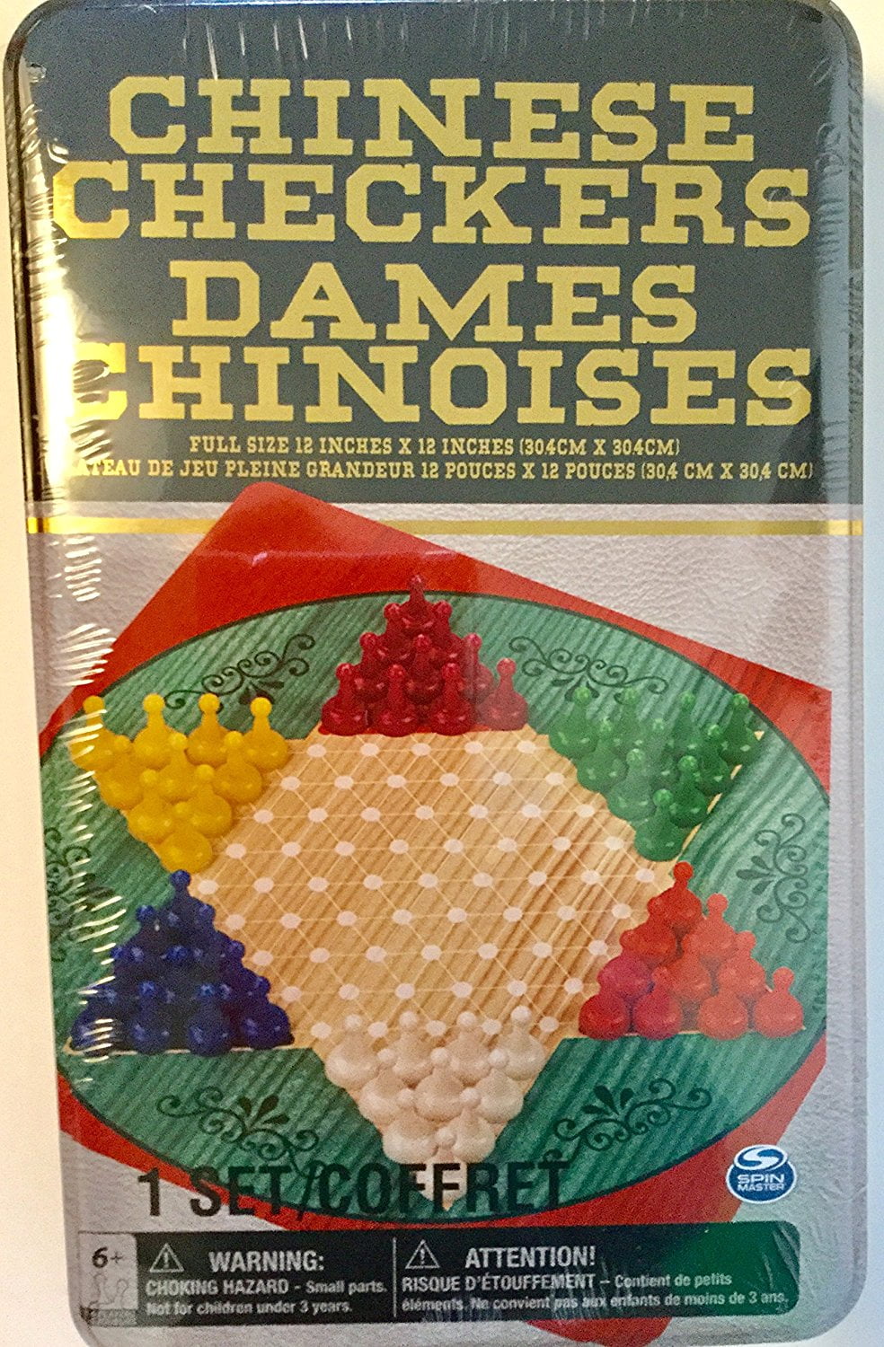 Chinese Checkers Set in Tin - Walmart.com