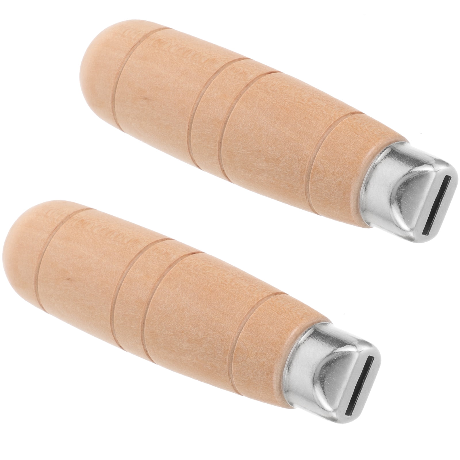 Chinese Chef Knife Solid Wood Kitchen Handle Ergonomic Grab Wooden Grip ...