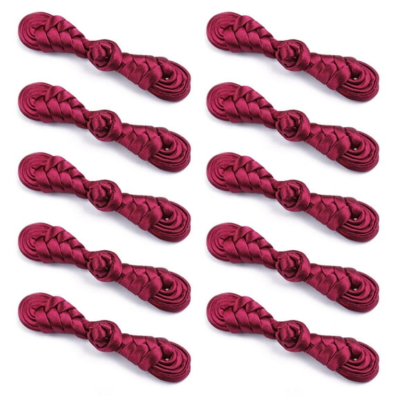 Chinese Cheongsam Buttons10 Pairs Solid Pipa Handmade Knots for Frog ...
