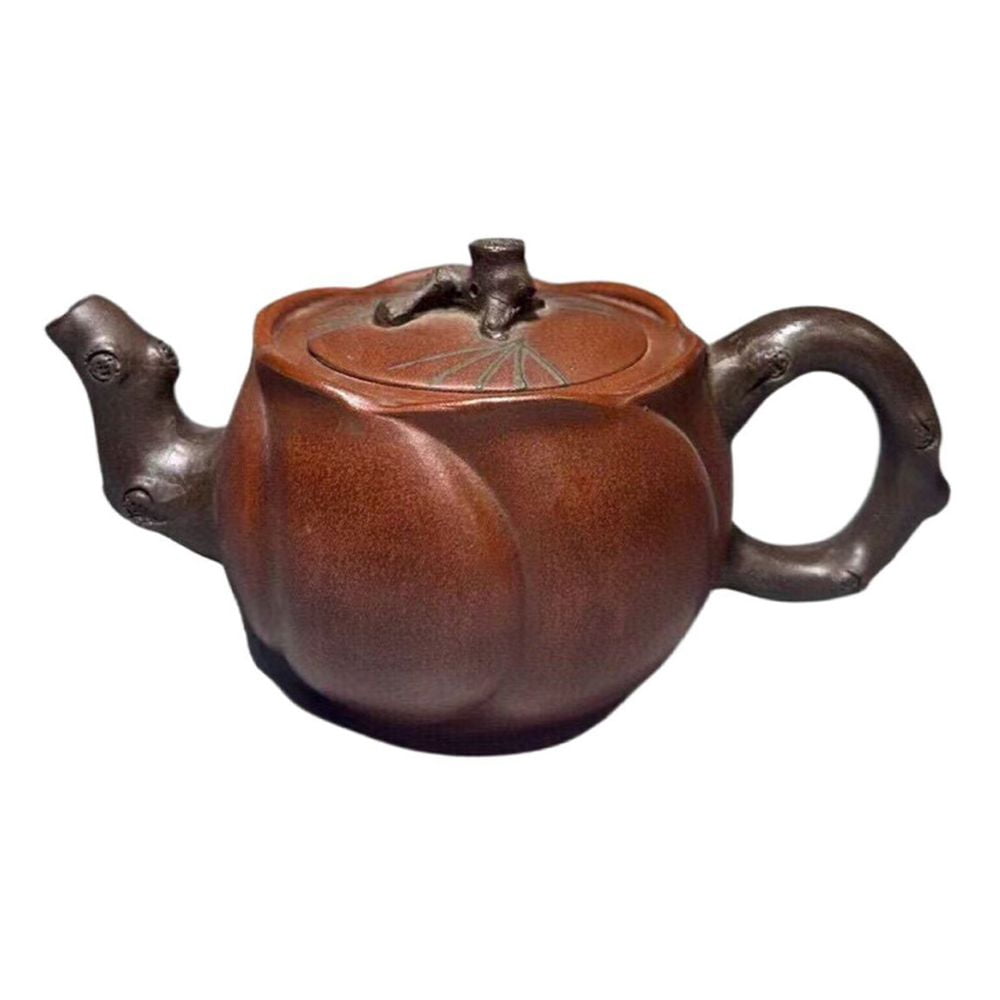 Chinese Clay Pot Purple Teaware White Tea Carved Embossed Incised Plum ...