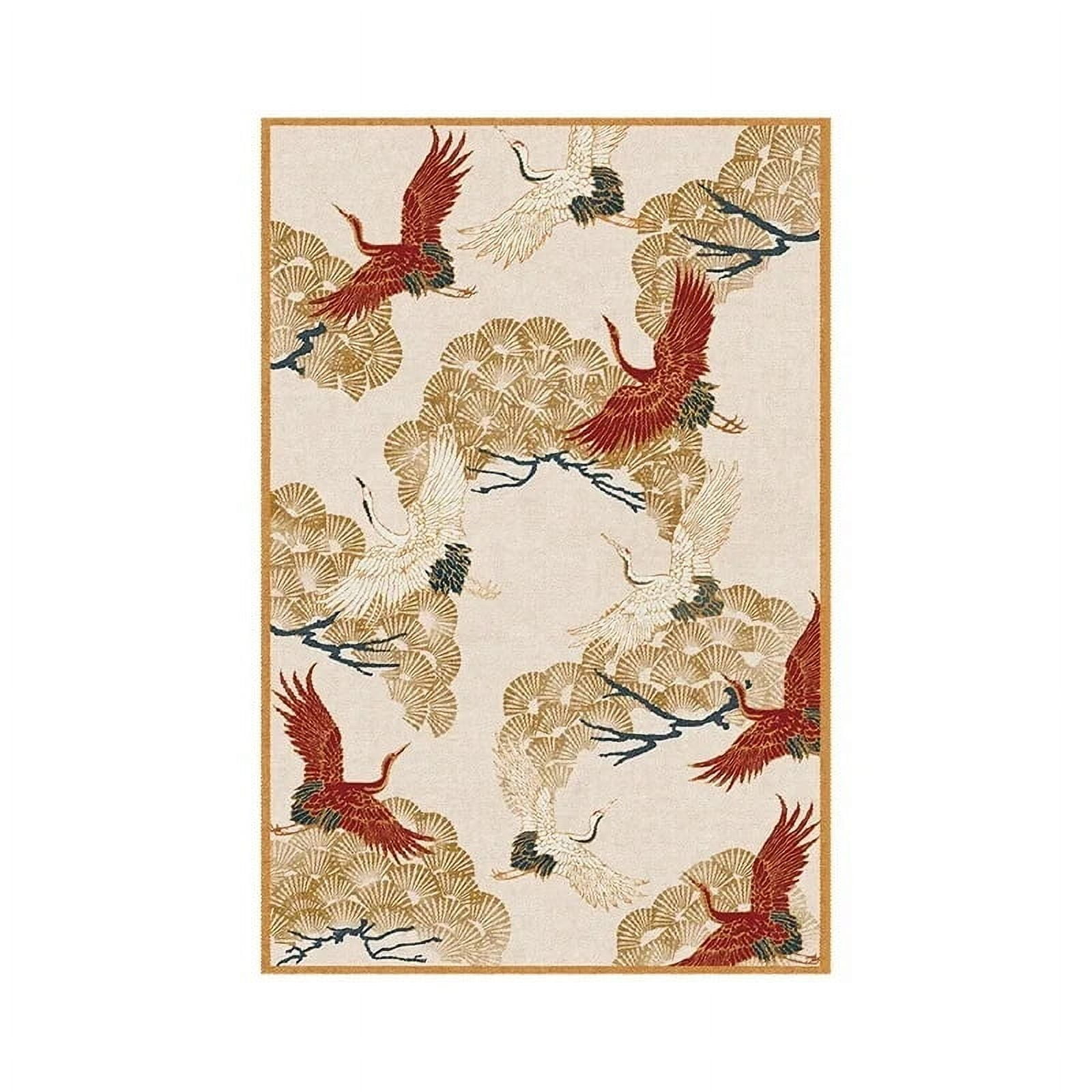 Chinese Cloud Crane Living Room Carpet French Retro Coffee Table Soft ...