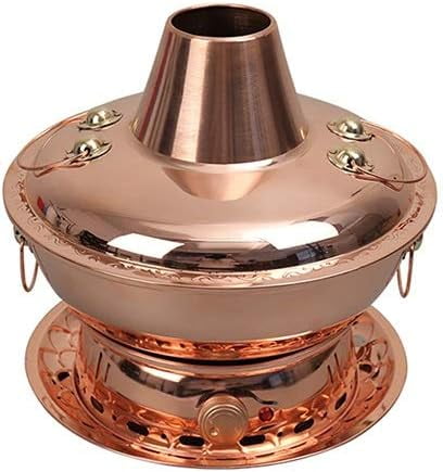 Chinese Copper Hot Pot, Pure Copper Thick Mongolian Cattle Hotpot ...