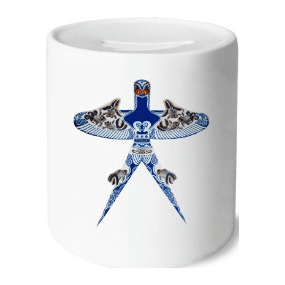 Chinese Culture Kite Traditional Pattern Money Box Cerac Coin Case ...