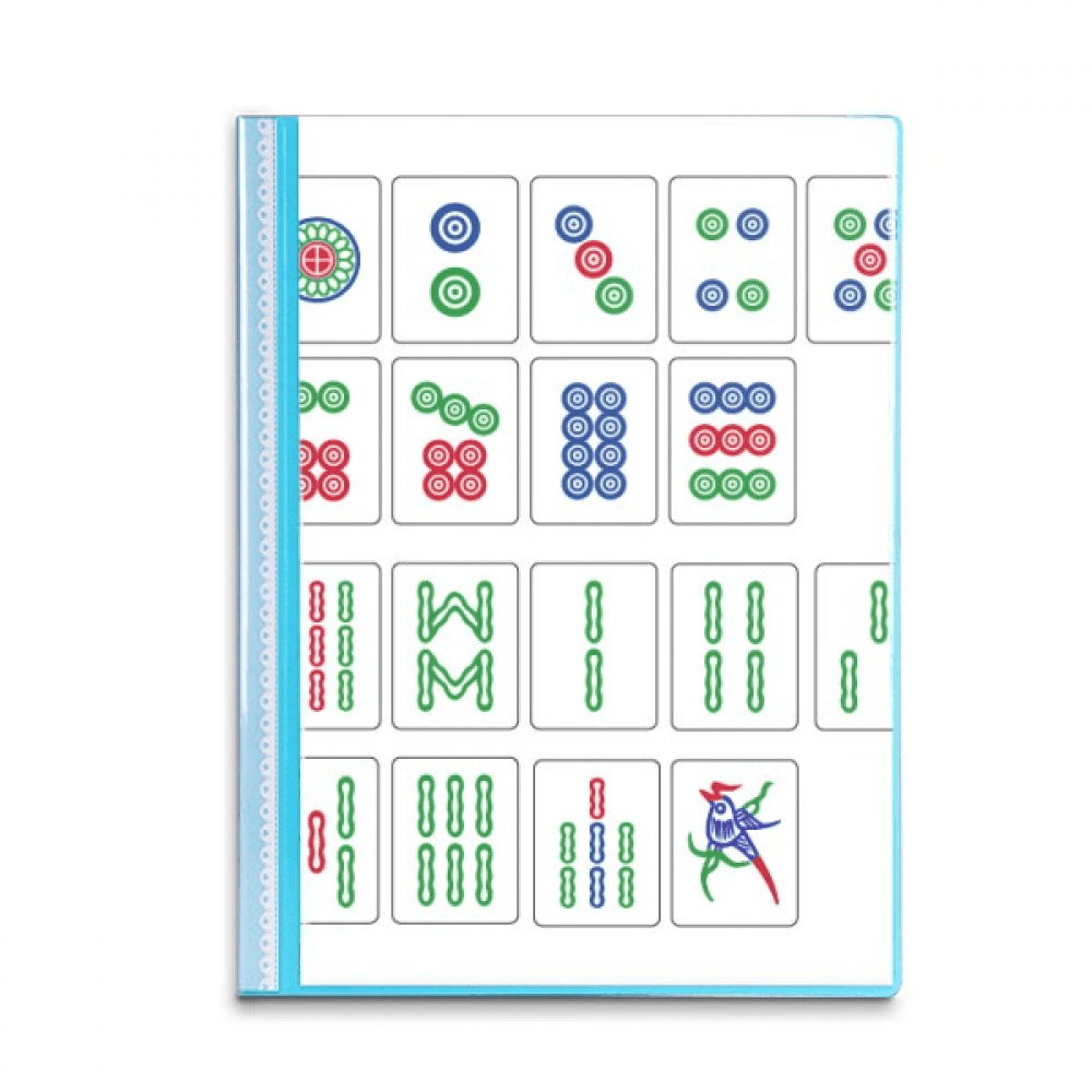 Chinese Culture Mahjong Chess Game Book Sheet Protectors Portfolio ...