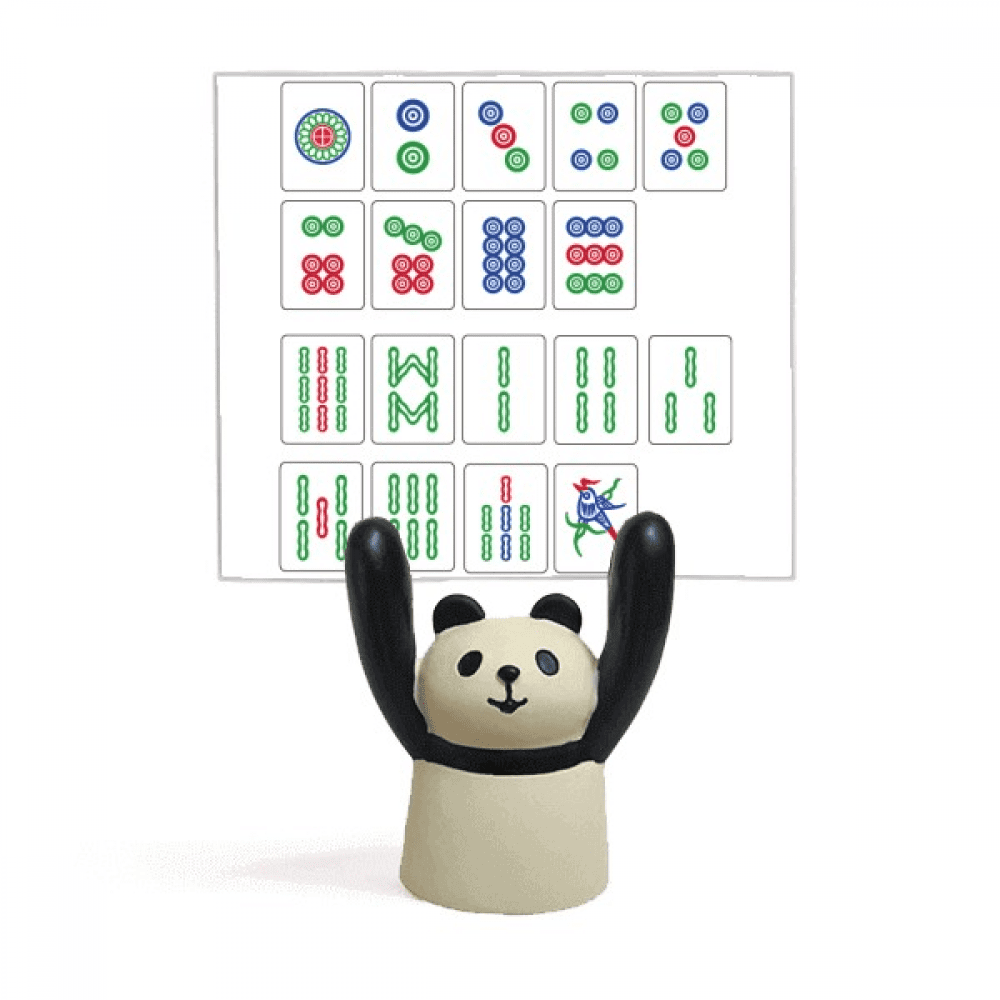 Chinese Culture Mahjong Chess Game Memo Holder Cartoon Animal Panda ...