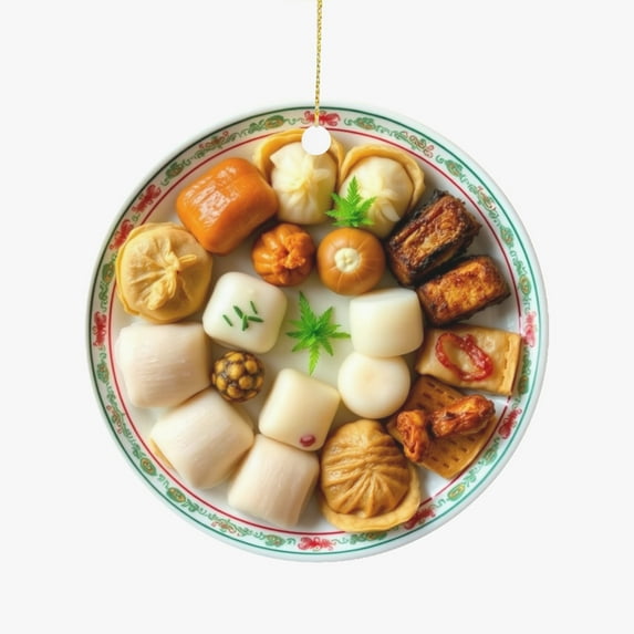 Chinese Dim Sum Platter, China Asian Cuisine Food Themed Double Sided ...