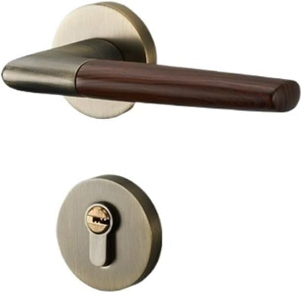 Chinese Door Lock Indoor Bedroom Home Room Door Lock Wood Grain Golden ...