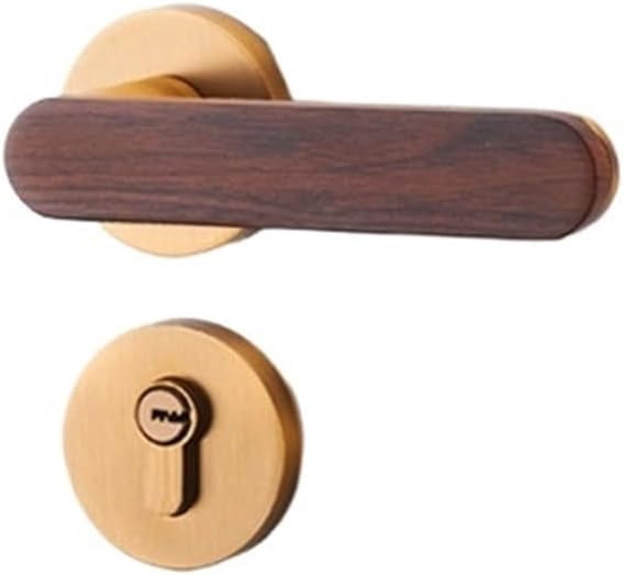 Chinese Door Lock Indoor Bedroom Home Room Door Lock Wood Grain Golden ...