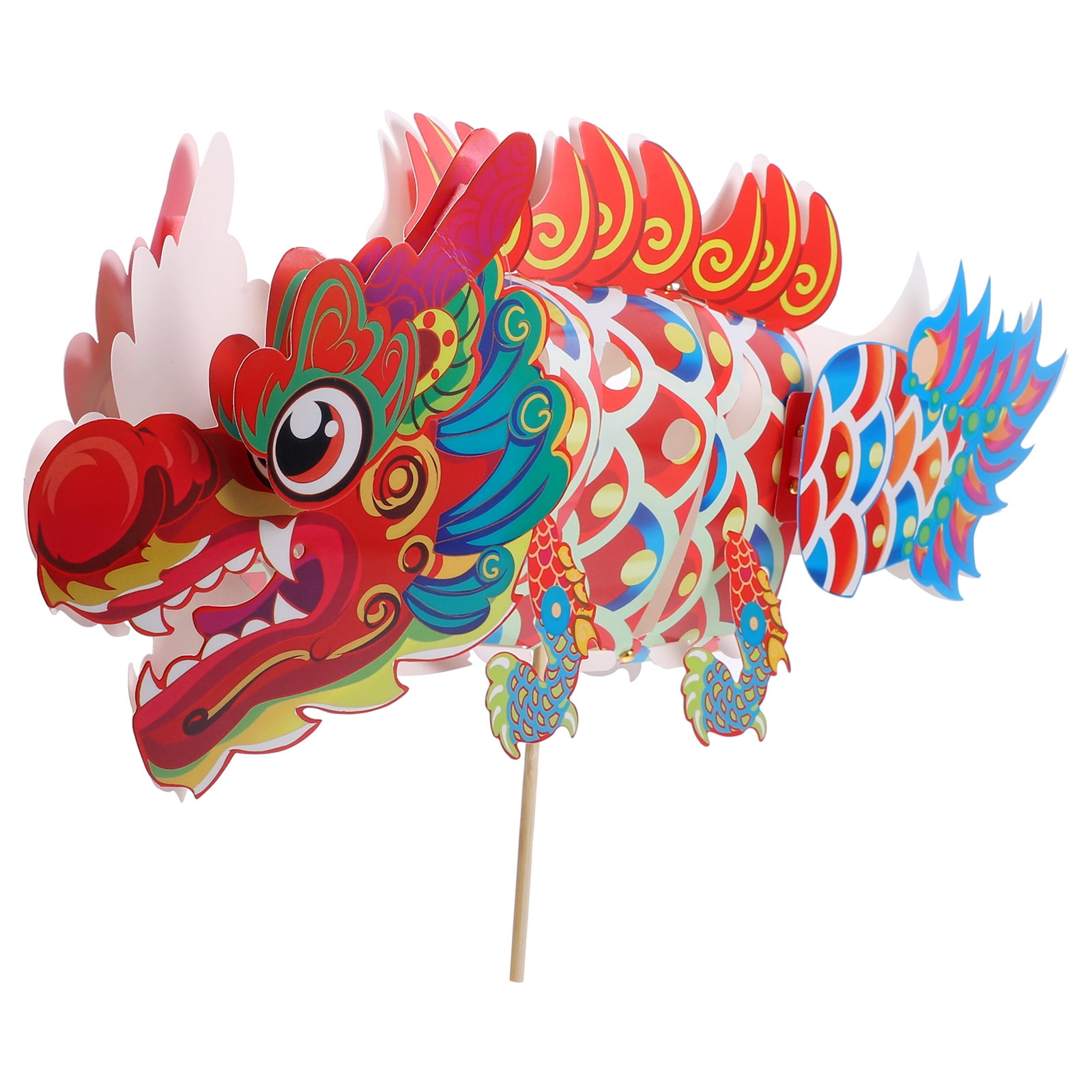 NUOLUX Paper Dragon Decoration Red Paper Dragon Dancing Celebrations ...