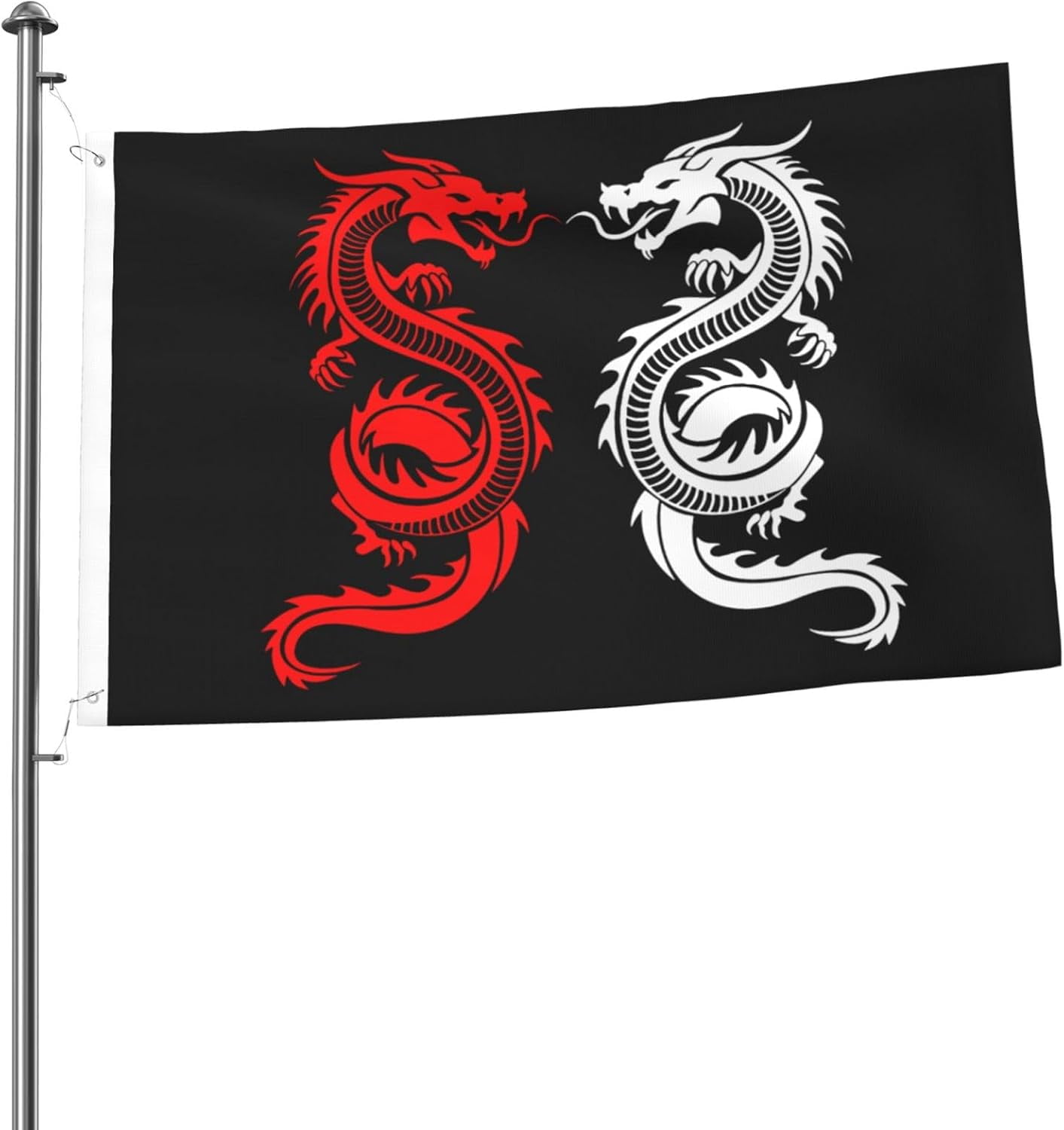Chinese Dragon Flag 2x3 Ft Outdoor Decoration Banner Yard Flag With ...
