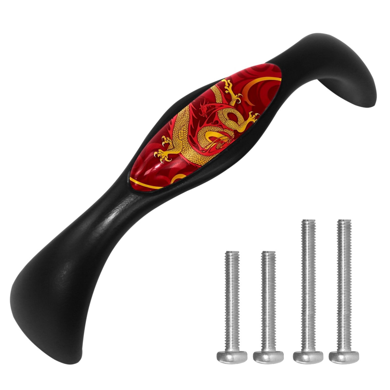 Chinese Dragon Kitchen Cabinet Pull Knobs Drawer Hardware Handles for ...
