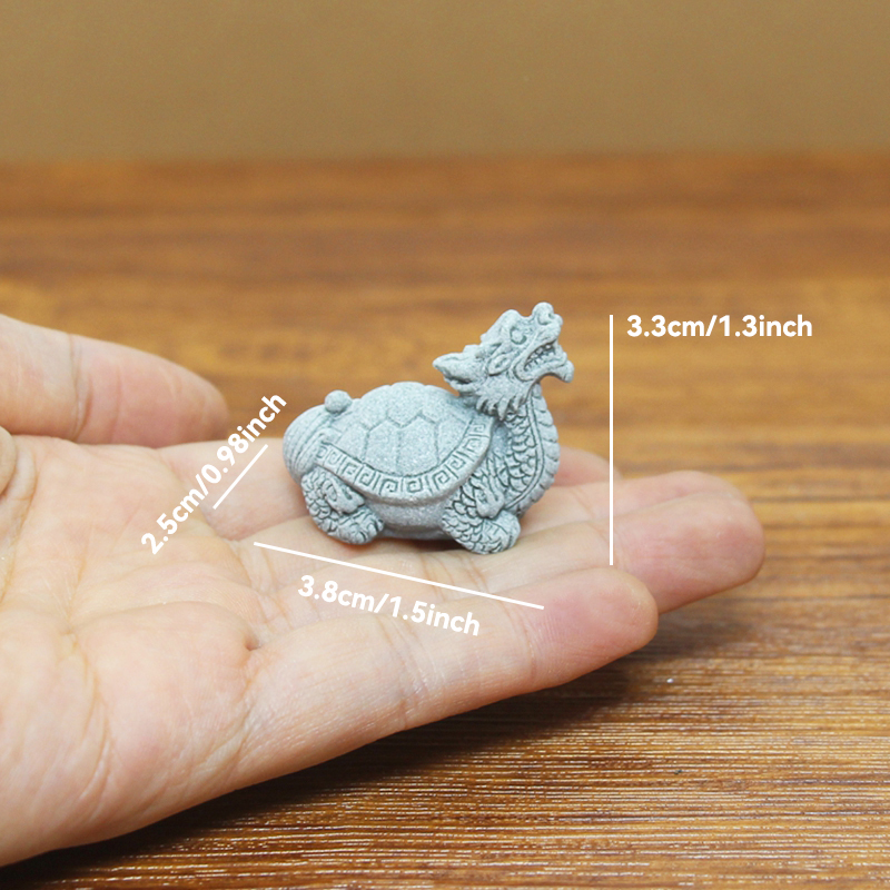 Chinese Dragon Loong Mythical Beast kylin Lion Figurines Fairy Garden ...
