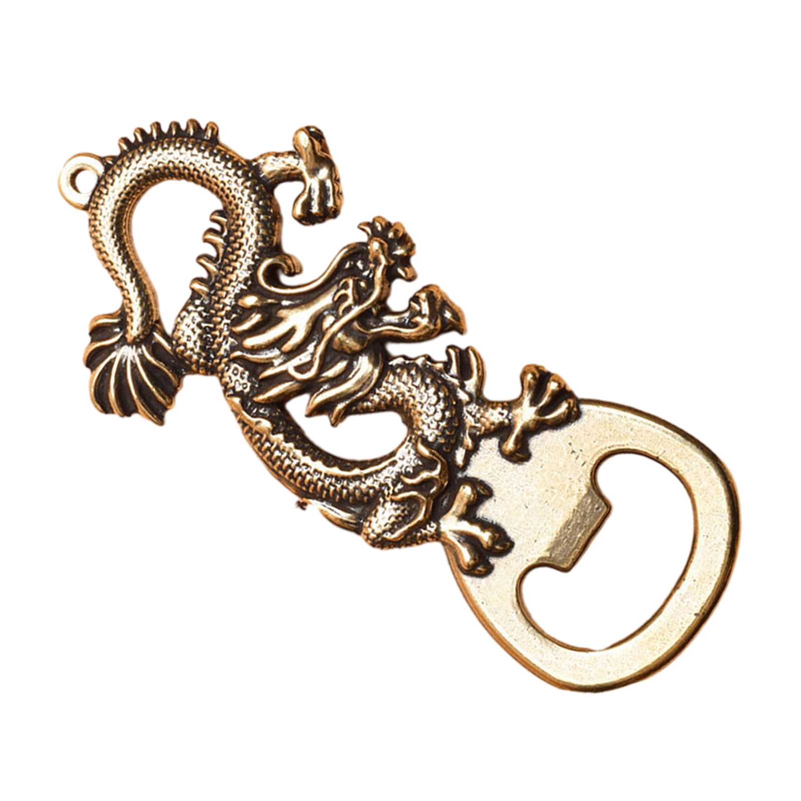 Chinese Dragon Shaped Bottle Opener Brass Carving Personalized Keychain ...