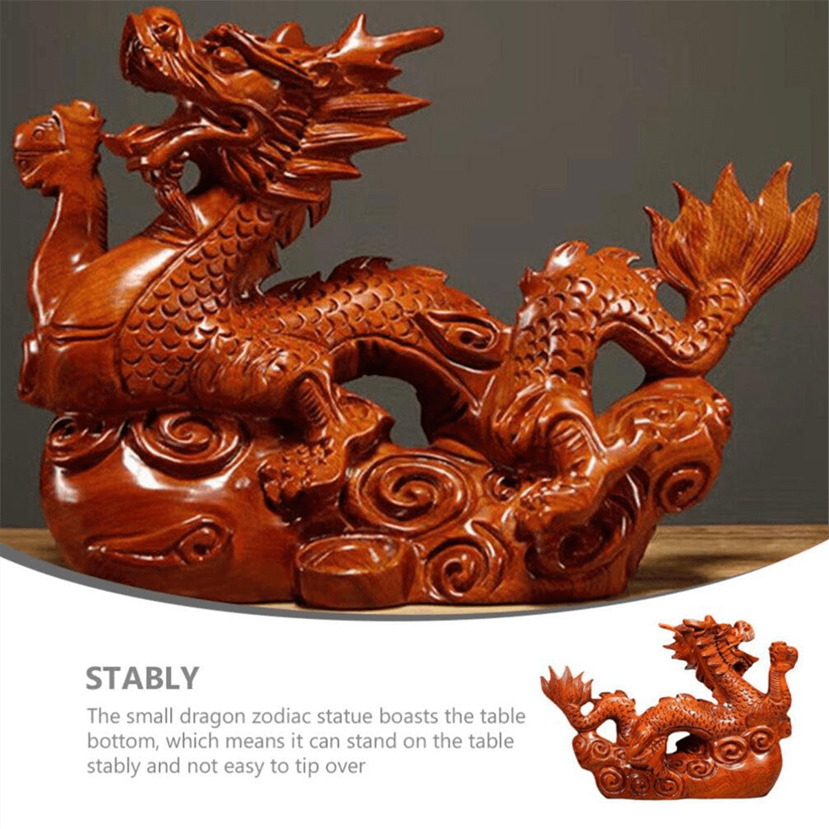 Chinese Dragon Statue 2024 Chinese Zodiac Dragon Figurine Mini Chinese ...