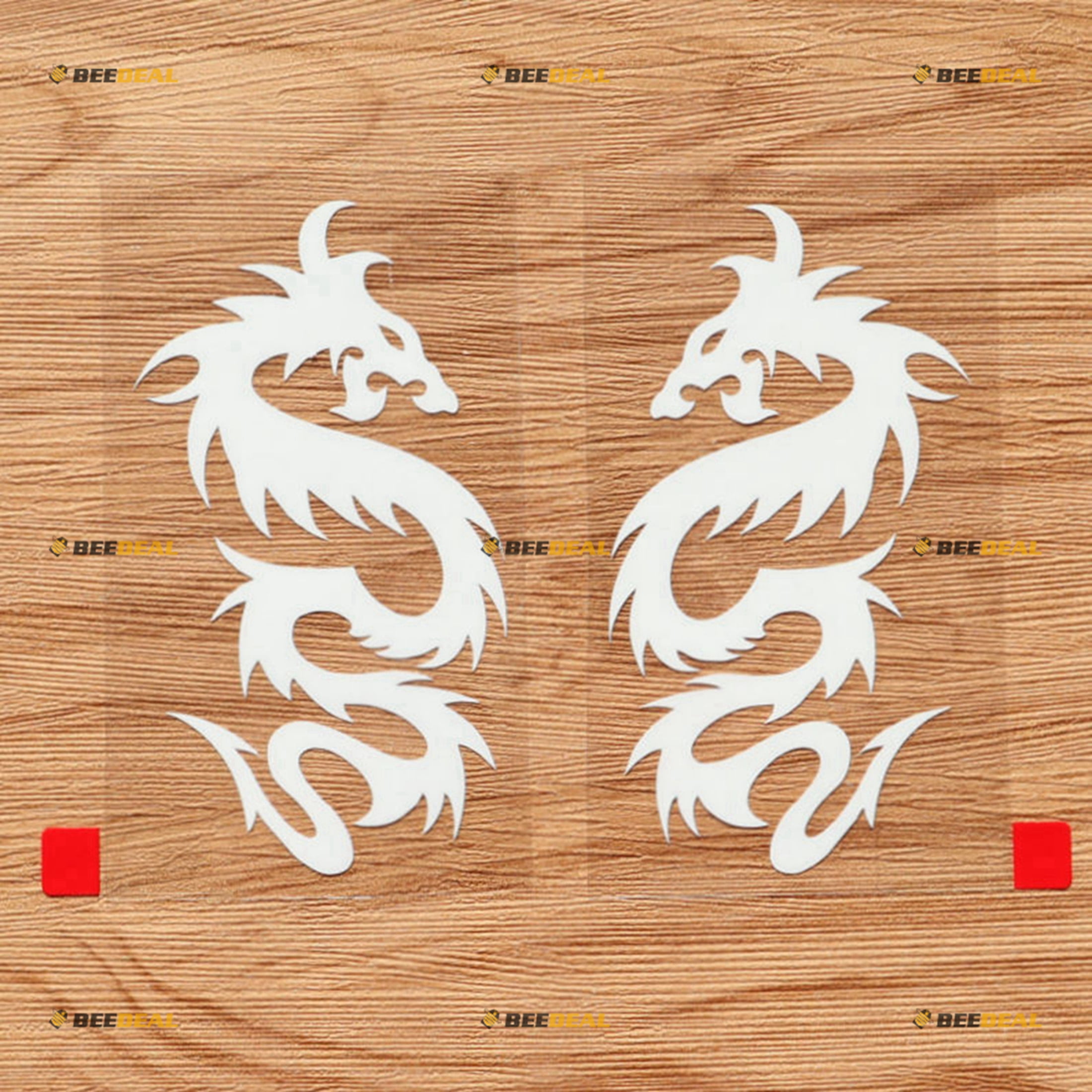 Chinese Dragon Tribal Decal Vinyl Sticker - Mirror Images Reversed ...