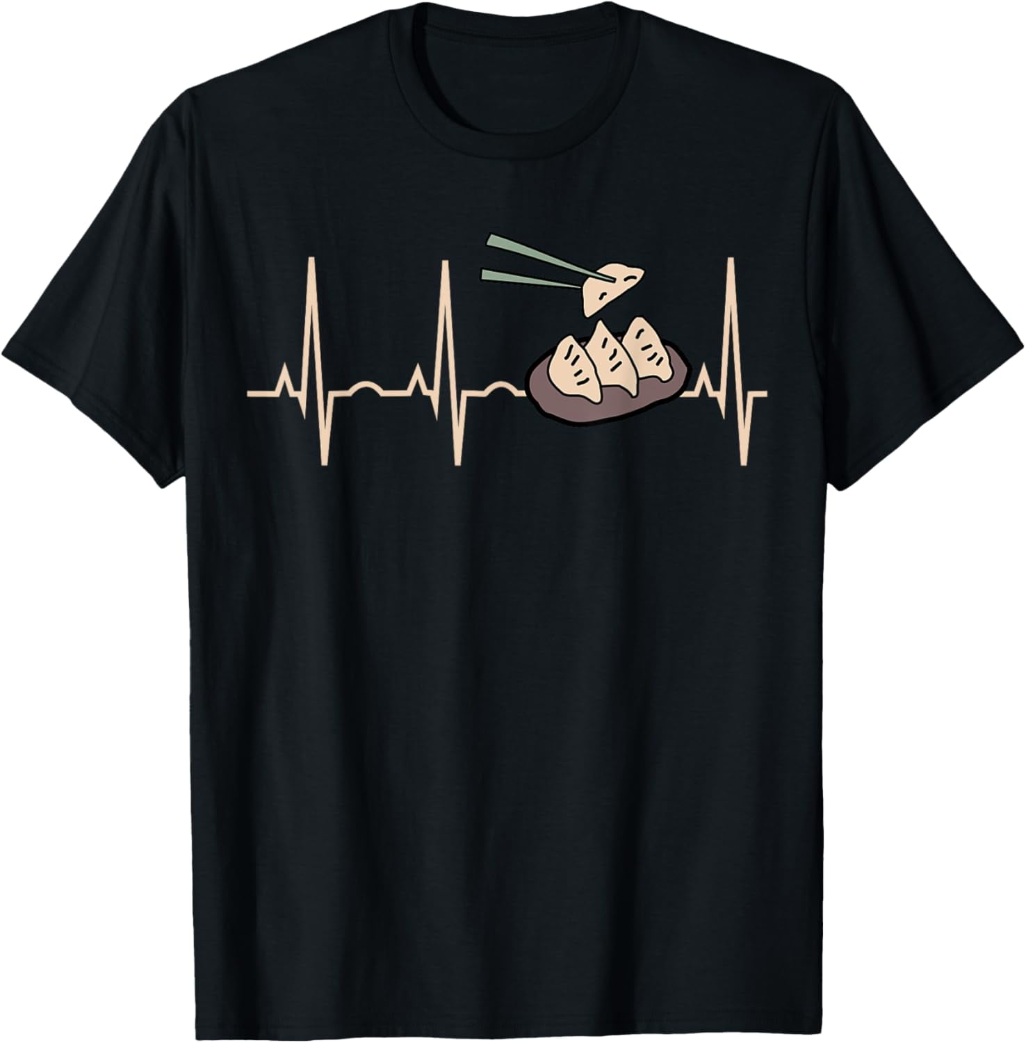 Chinese Dumpling Shirt - Dumpling Heartbeat Gift T-Shirt T-Shirt100 ...