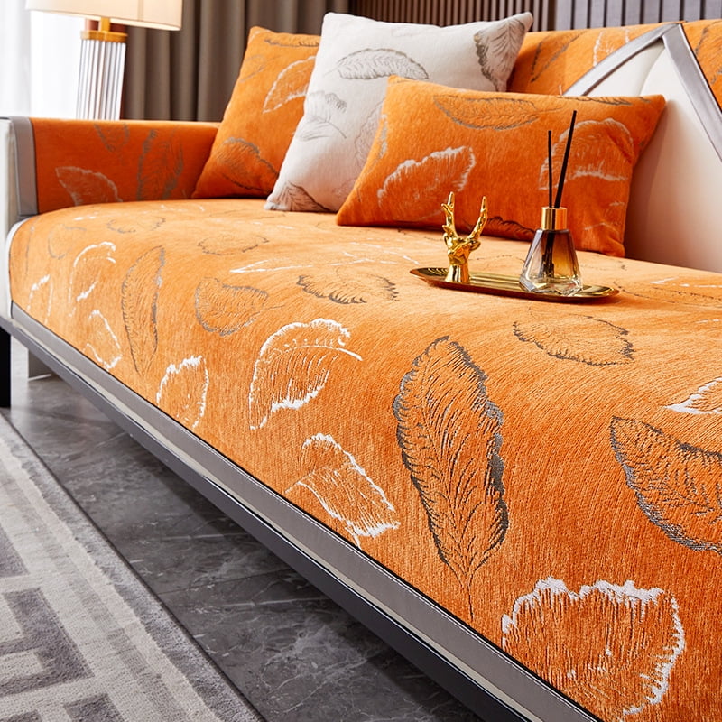 Chinese Embroidery Non-slip Sofa Cover Protector Chaise Four Season ...