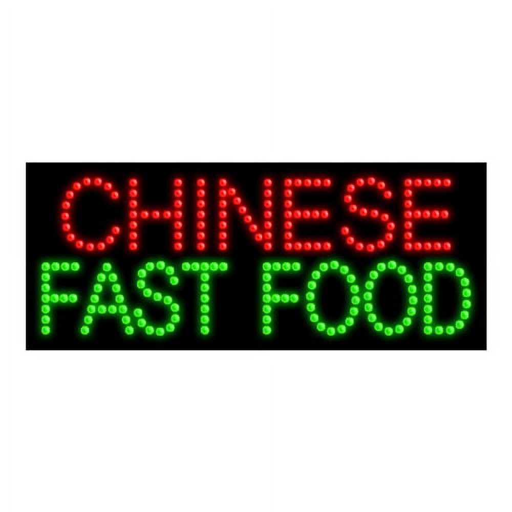 Chinese Fast Food-LED Dots Sign Made in USA - Walmart.com