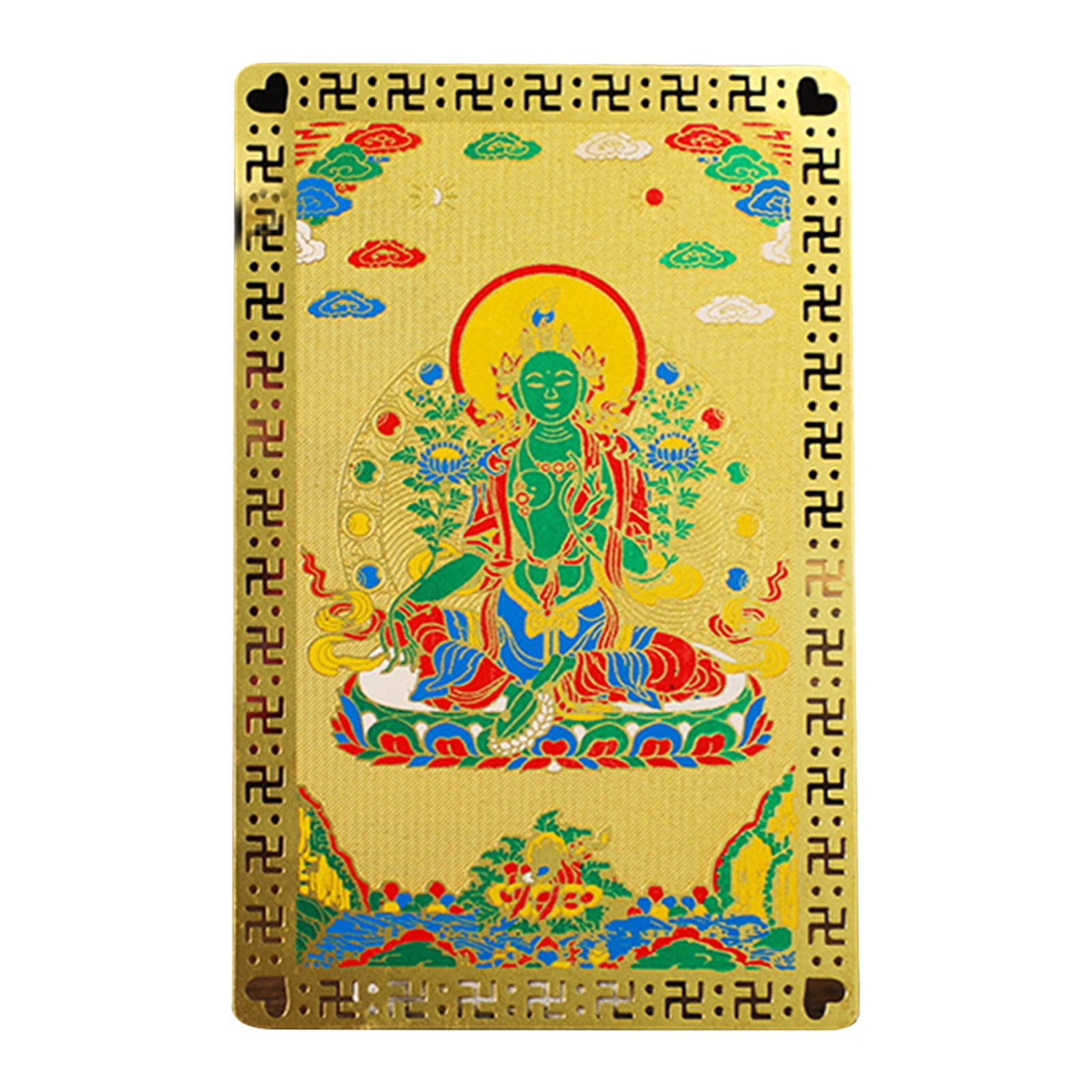 Chinese Feng Shui Card, Chinese God Of Wealth Feng Shui Card, Family ...