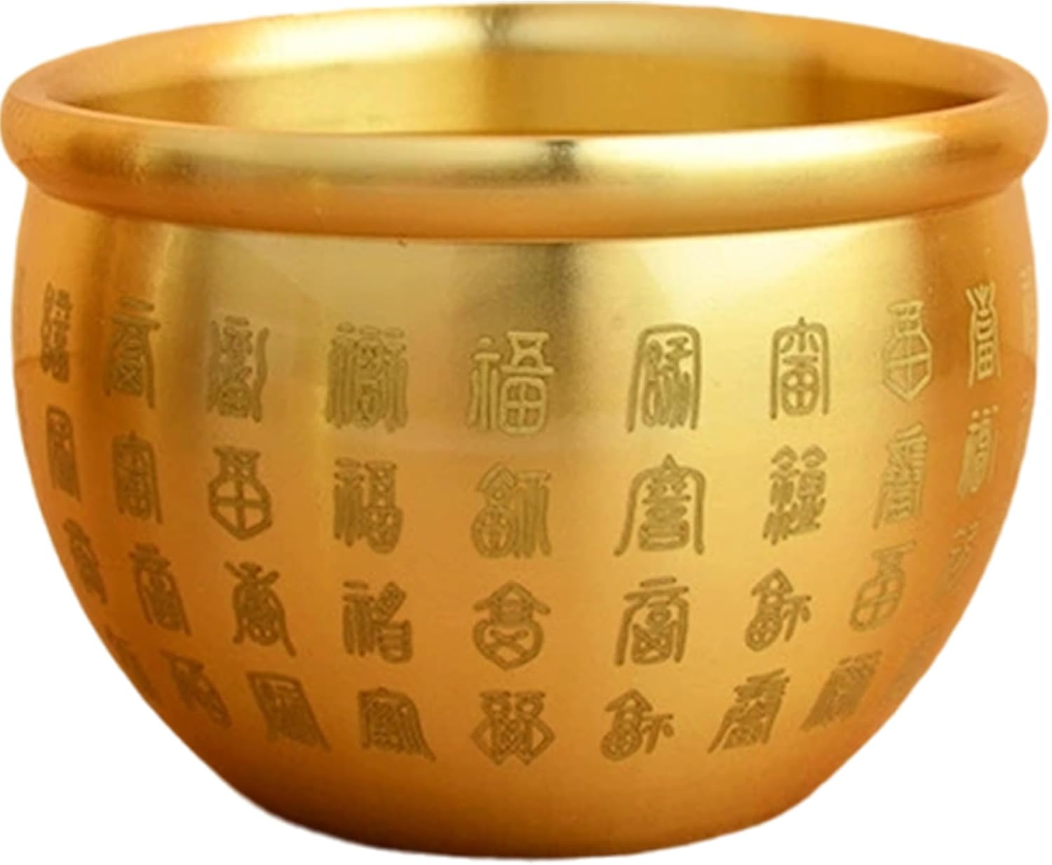 Chinese Feng Shui Money Bowl: Copper Cup Cornucopia Offering Bowl ...