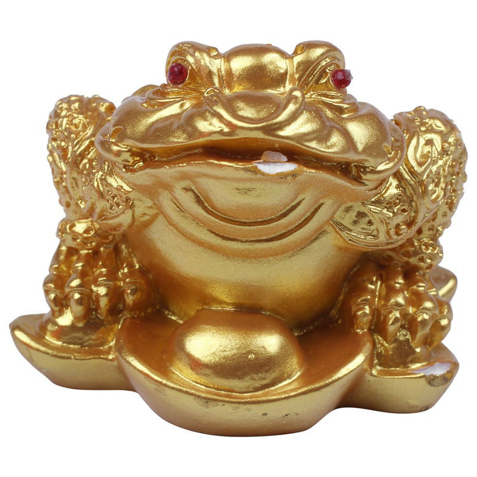 Chinese Feng Shui Money Wealth Toad Coin Gold - Walmart.com