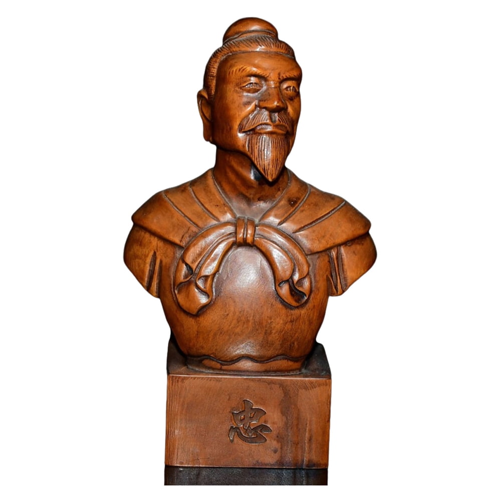 Chinese Figures Statue Wooden Handcarved Figure Sculpture Bust Figurine ...