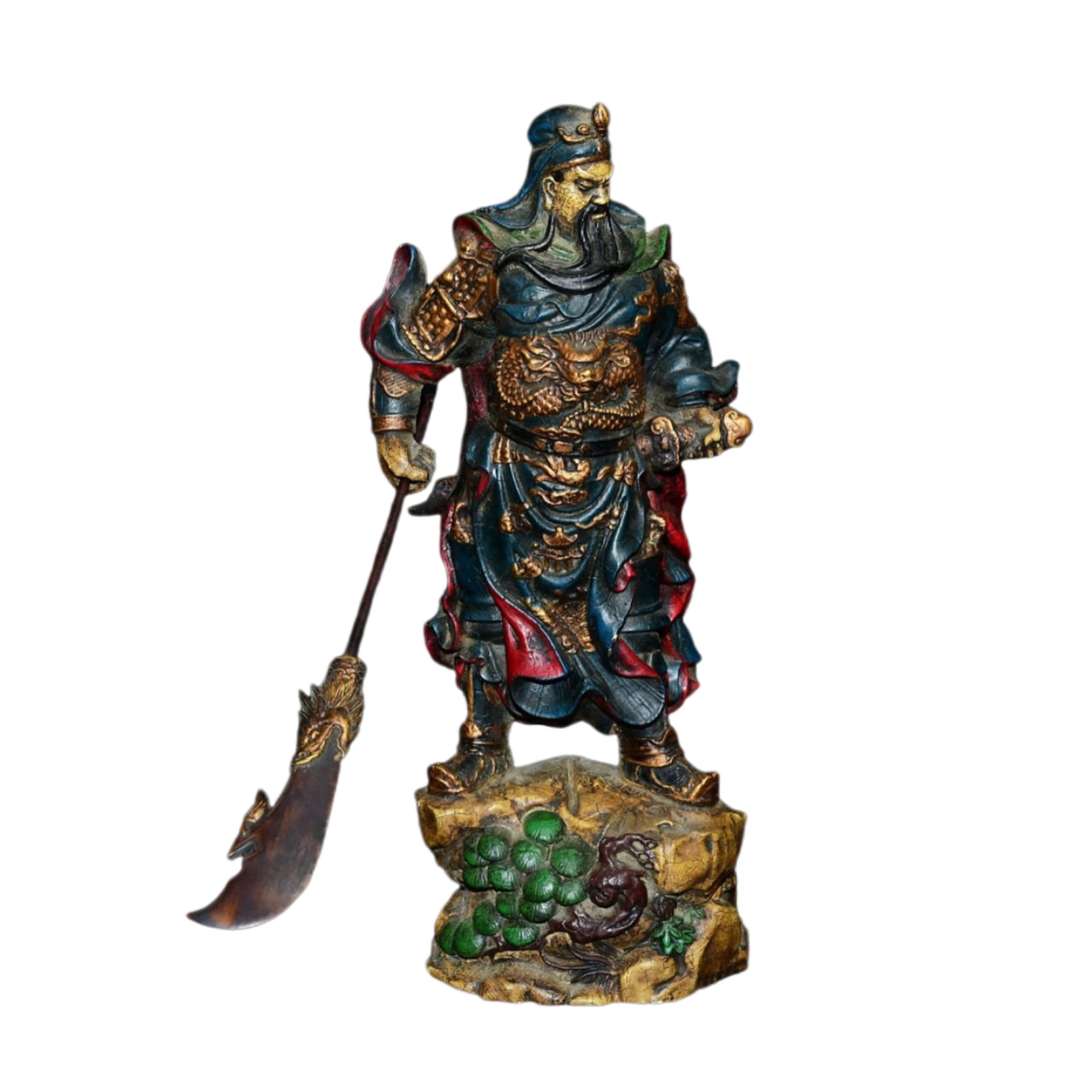 Chinese Figurine Carving Feng Shui Wooden Carved Statue Ornament ...