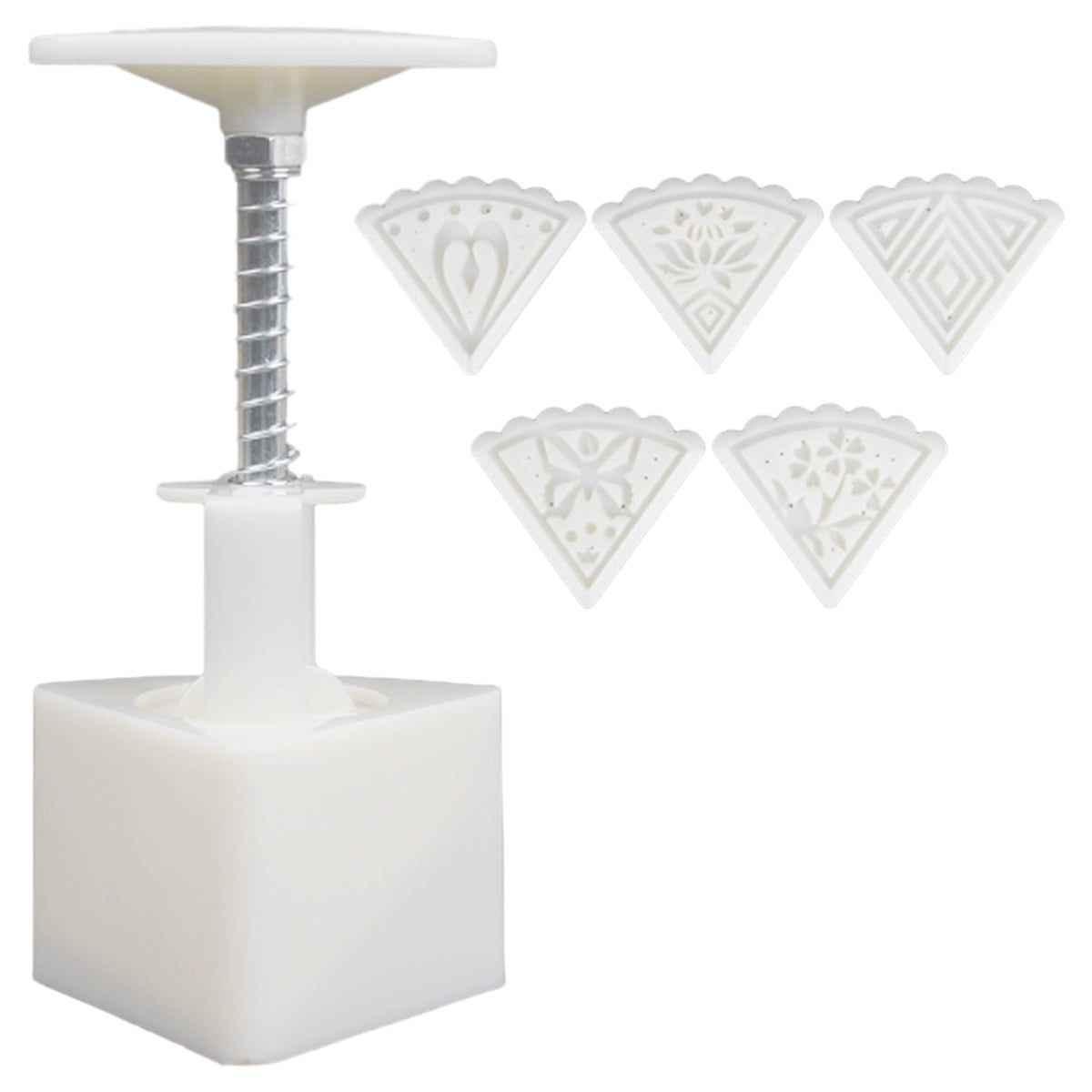 Chinese Flower Moon Cake Press Mold, Hand Pressed Mooncake Dessert DIY ...