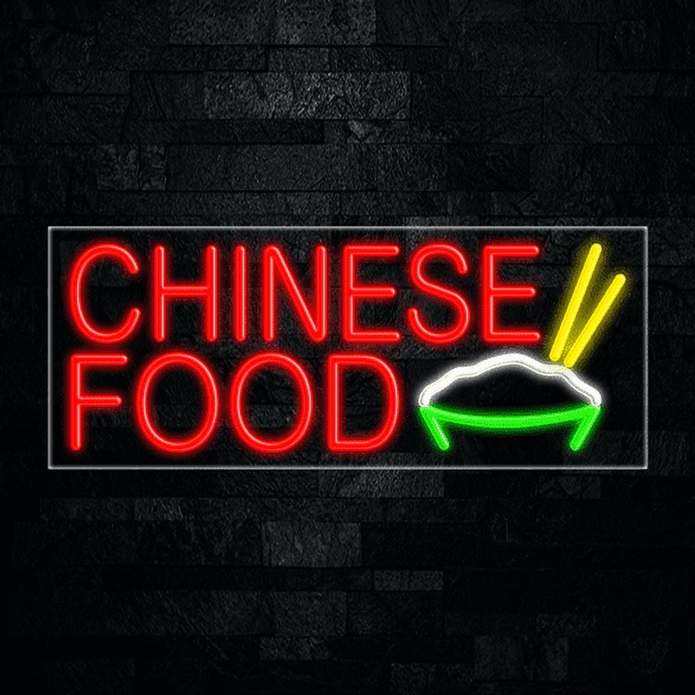 Chinese Food-LED Neon Sign 30"L x 12"H #30036 - Walmart.com