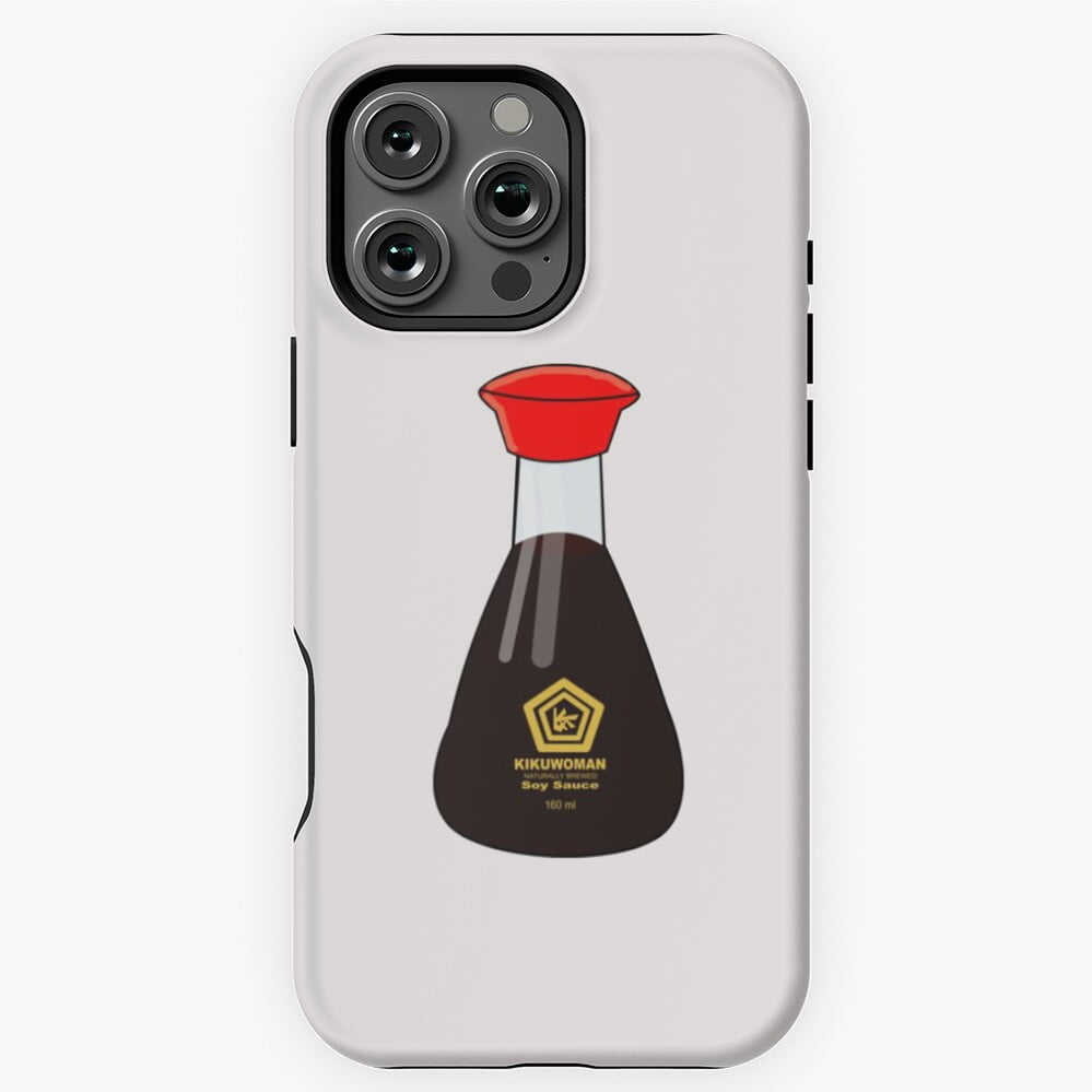 Chinese Food Soy Sauce Bottle Art Phone Case for iPhone 16 15 14 13 12 ...